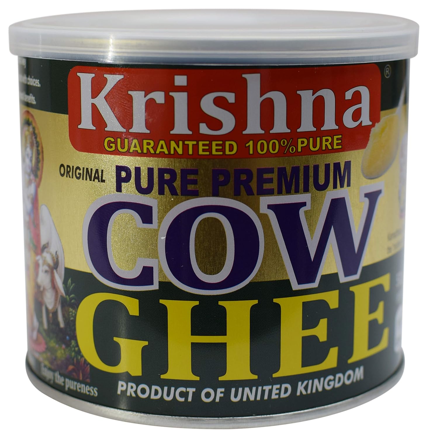 Amazon.com : Krishna Pure Premium Cow Ghee 500gm : Grocery & Gourmet Food