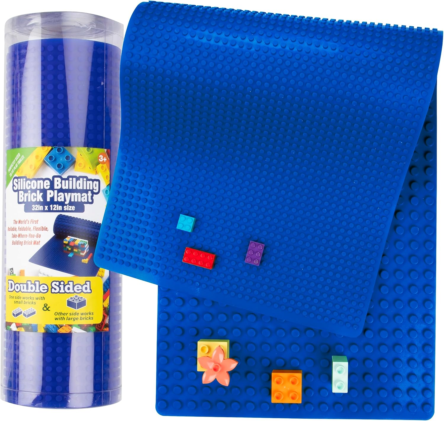 Amazon.com: SCS Direct Brick Building Blocks Silicone Playmat - 32 ...