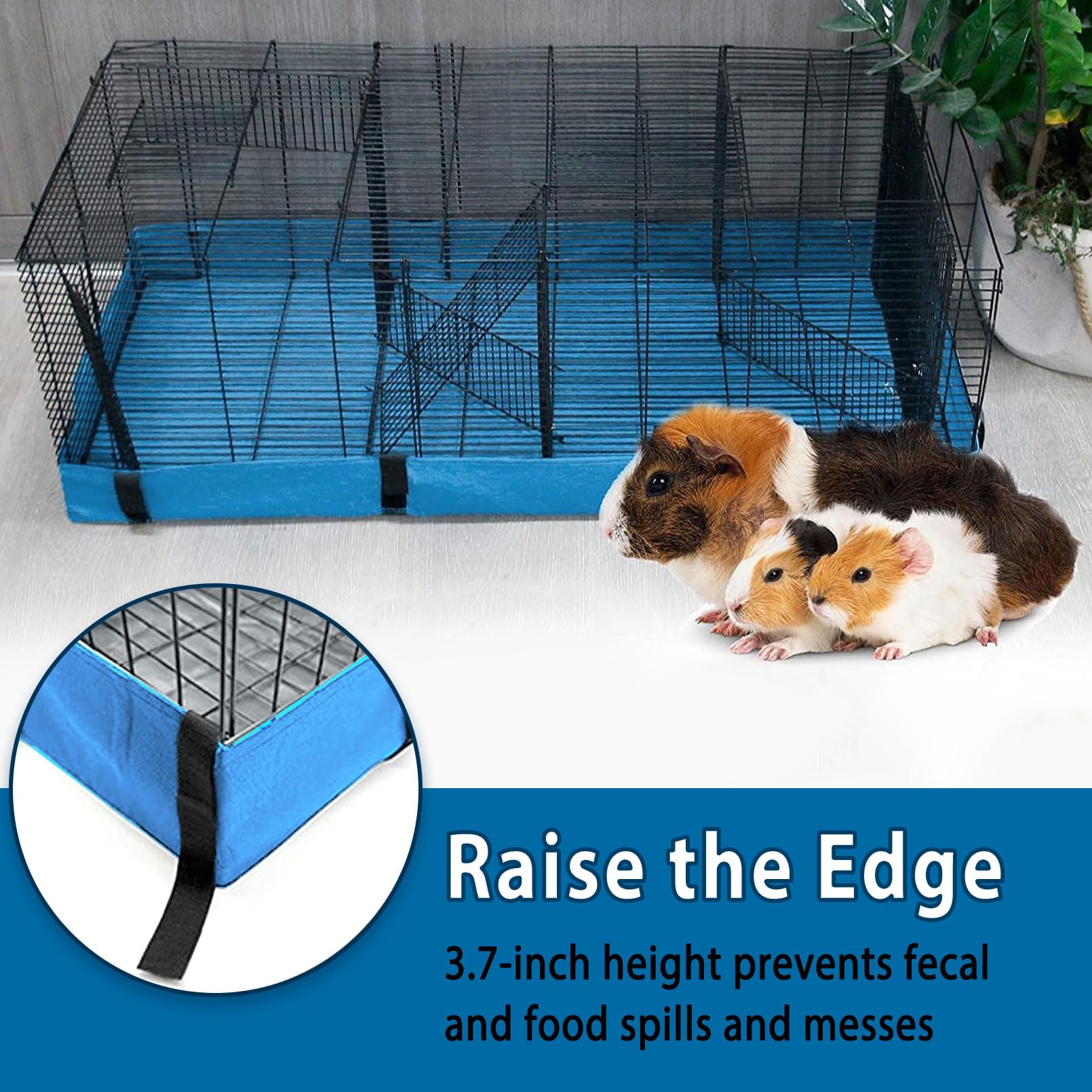 Snapklik.com : Kathson 47x24 Guinea Pig Cage Liner Tarp Bottom Guinea ...