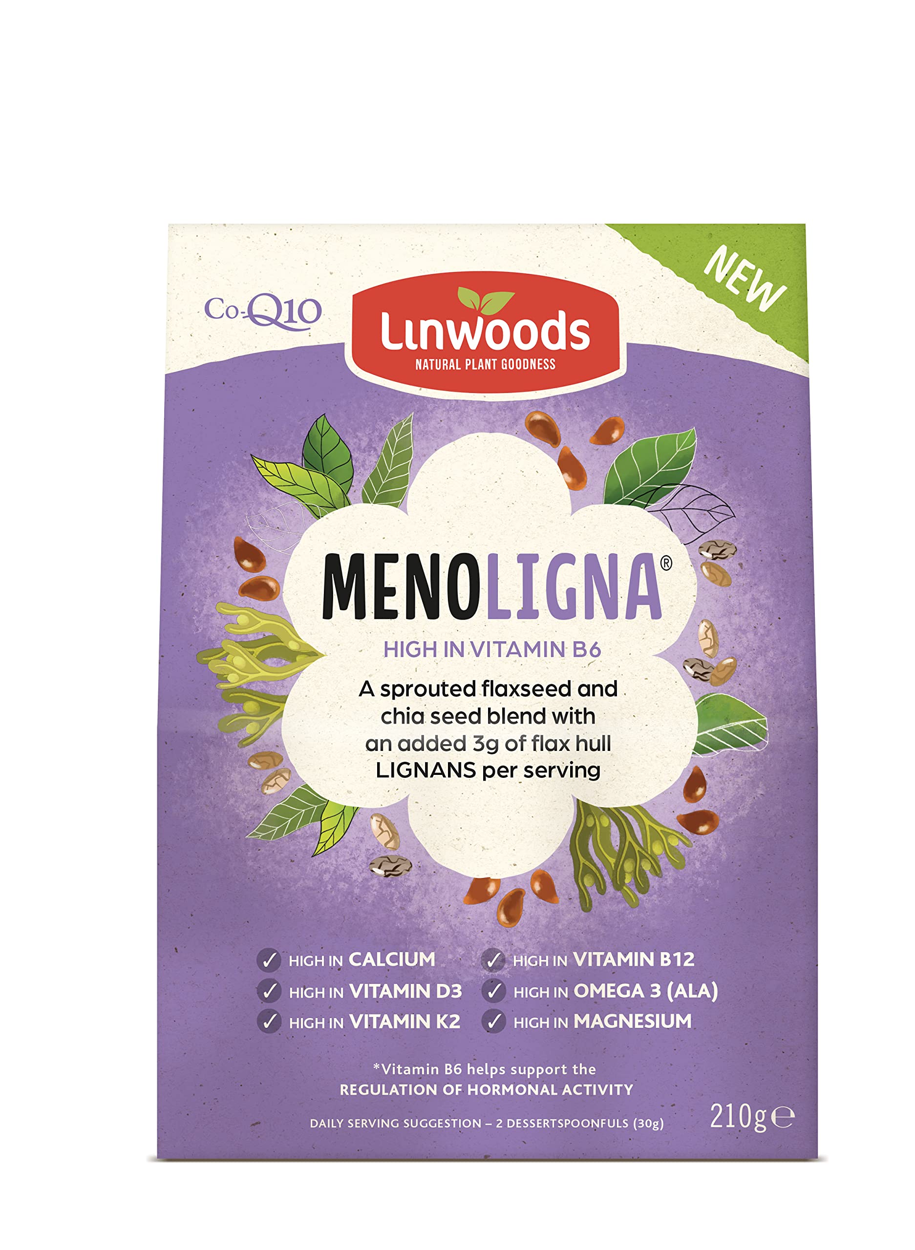 Linwoods Menoligna 210g- Regulation of Hormonal Activity, Perimenopause ...