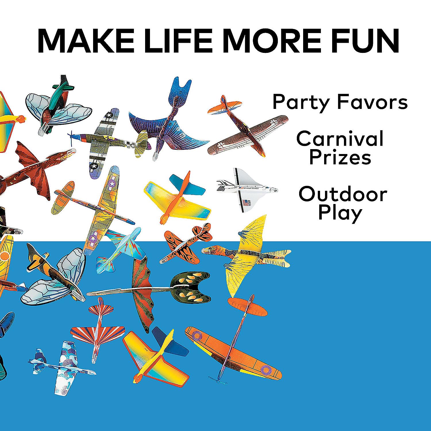 Bulk Foam Glider Assortment Fish Shark Bird 144 Pieces Fun Express ...