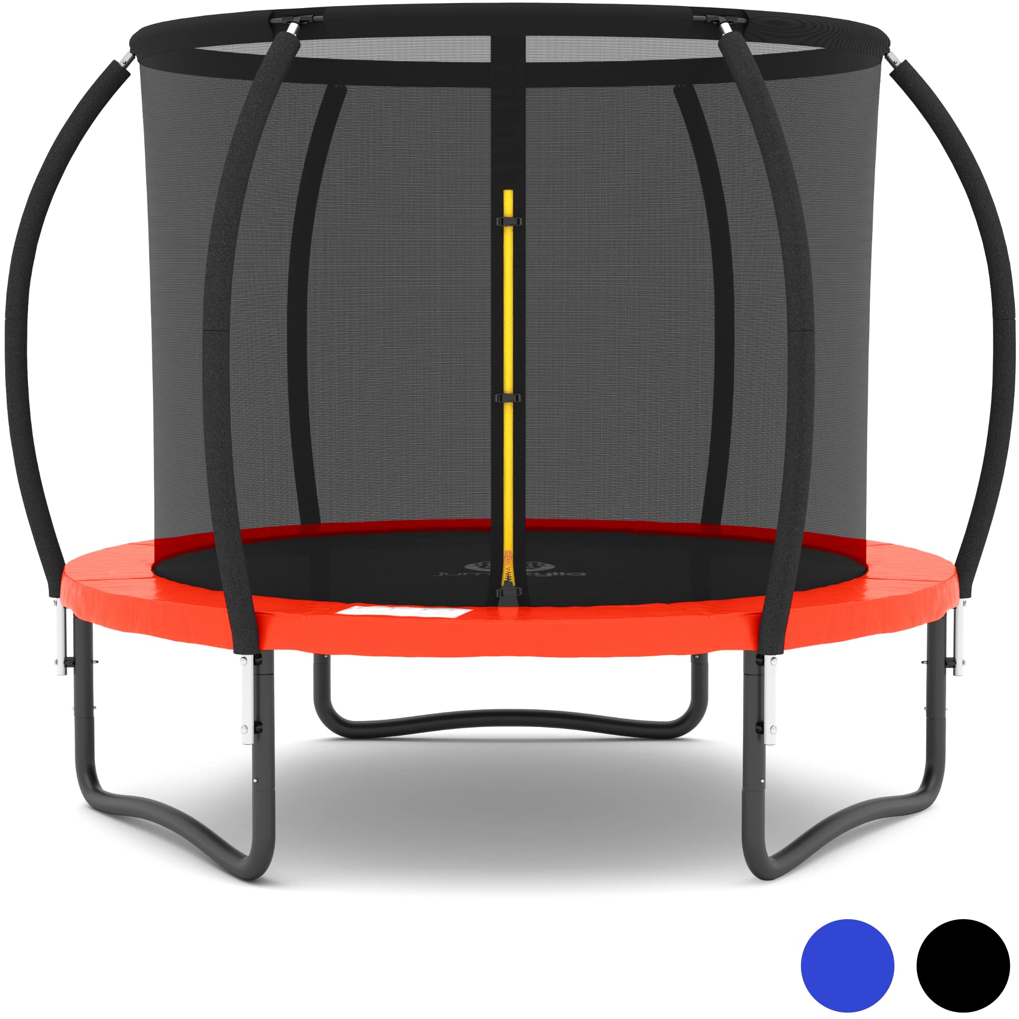 JUMPZYLLA Trampoline 8FT Trampoline with Enclosure - Recreational ...