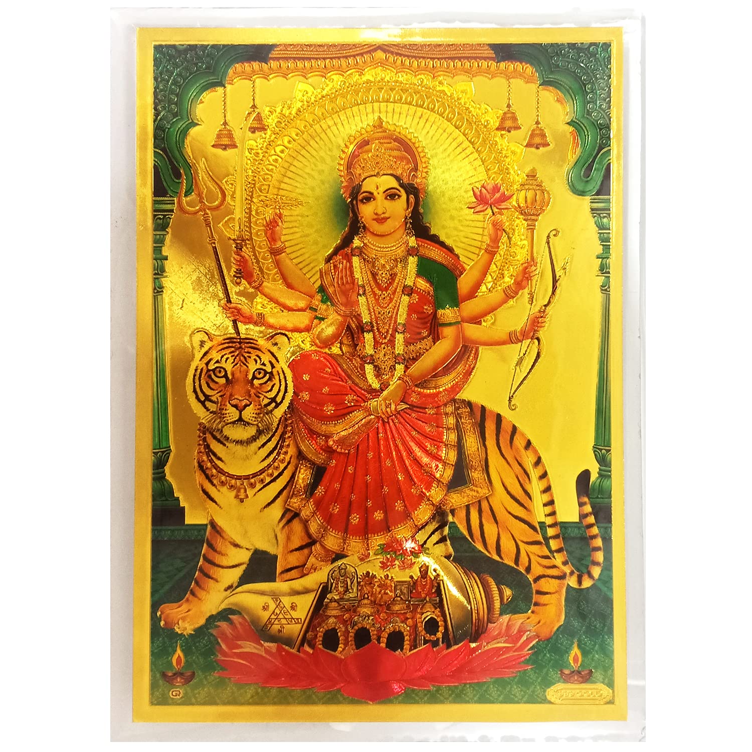 Buy Durga Maa Photo Frame | Goddess Durga Mata HD Photo Frame | Durga ...