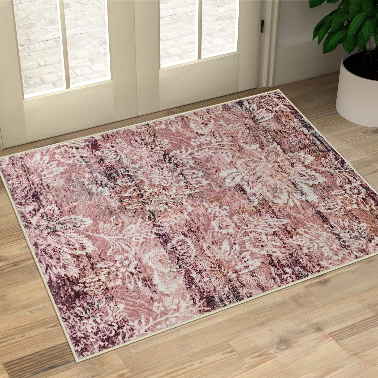 Amazon.com: Door Mat Indoor Entryway Rug - 2' x 3' Machine Washable ...