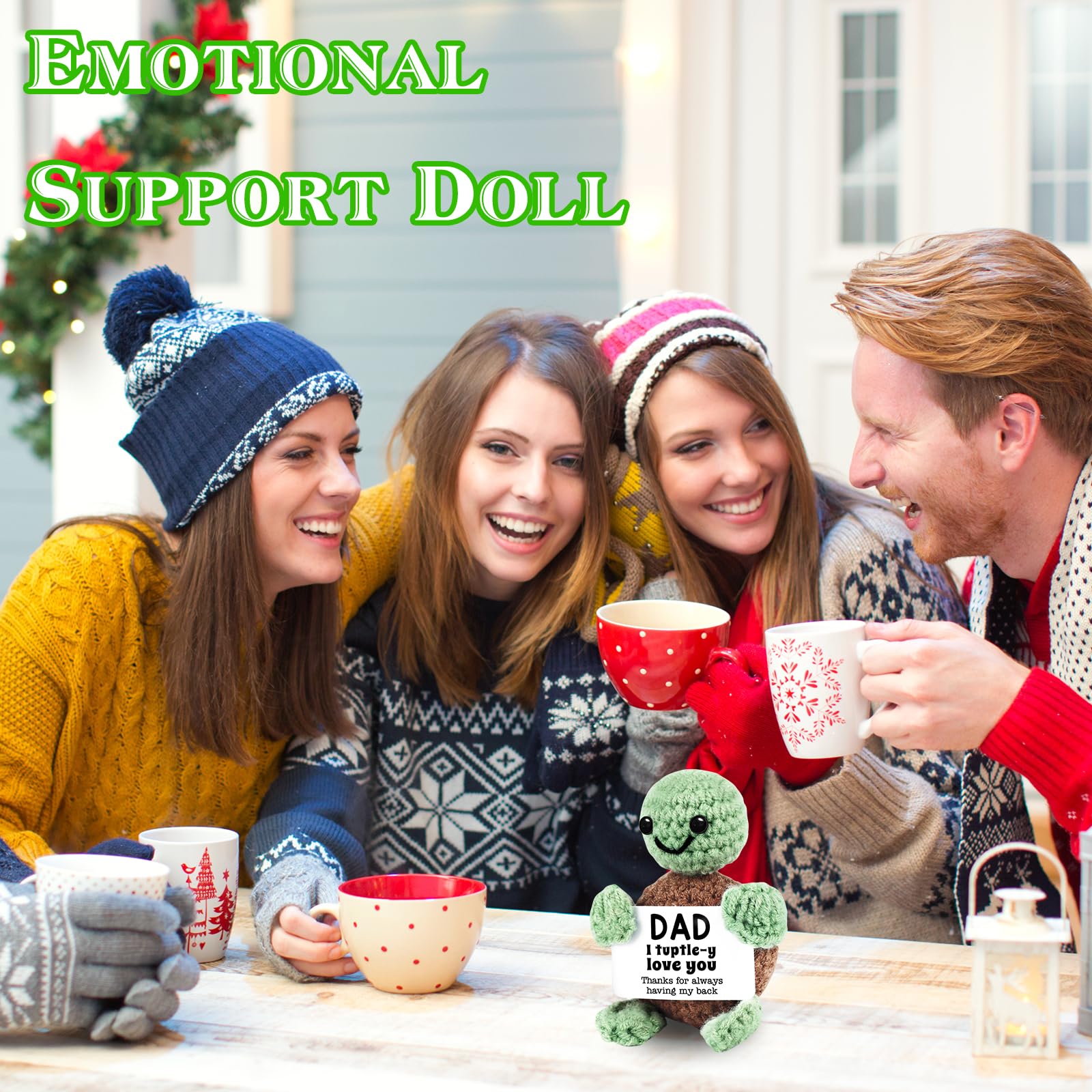 Snapklik.com : Positive Crochet Turtle Gift Funny Emotional Support ...