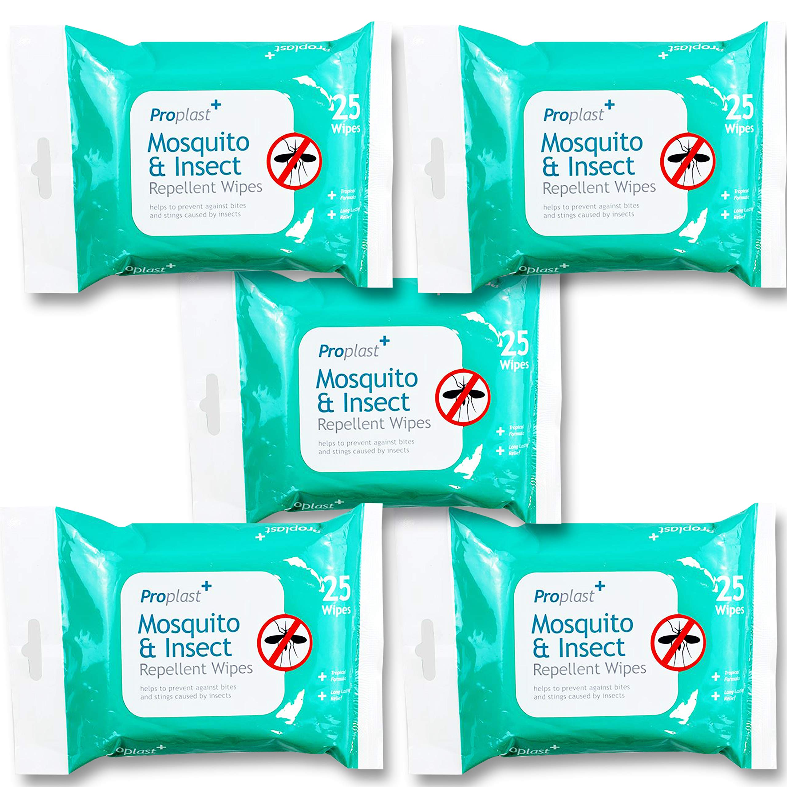 75x Deet Insect & Mosquito Repellent Wipes - Long Lasting Action ...