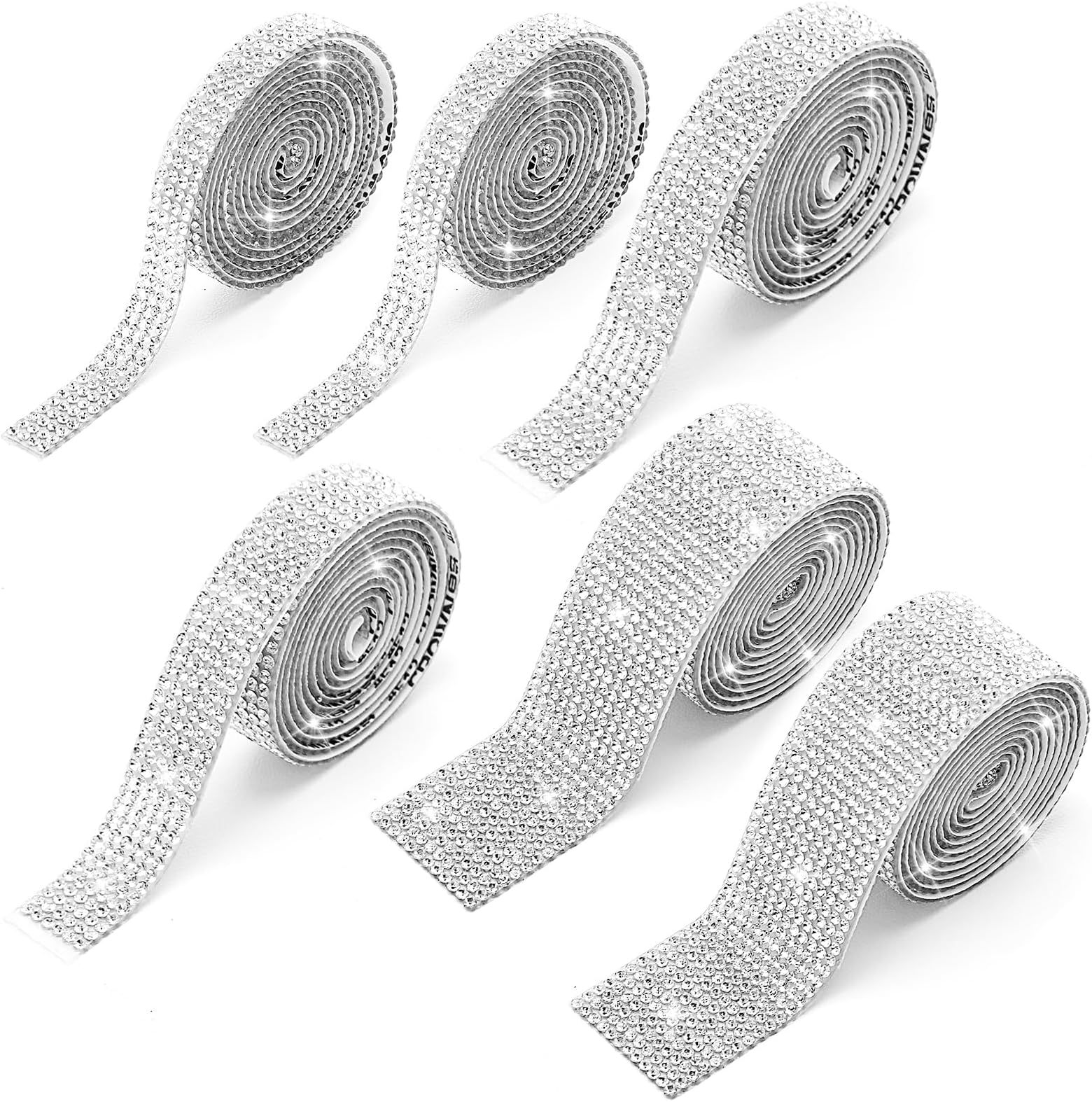 Amazon.com: Self Adhesive Rhinestone Ribbon, 3 Yard Rhinestone Tape and ...