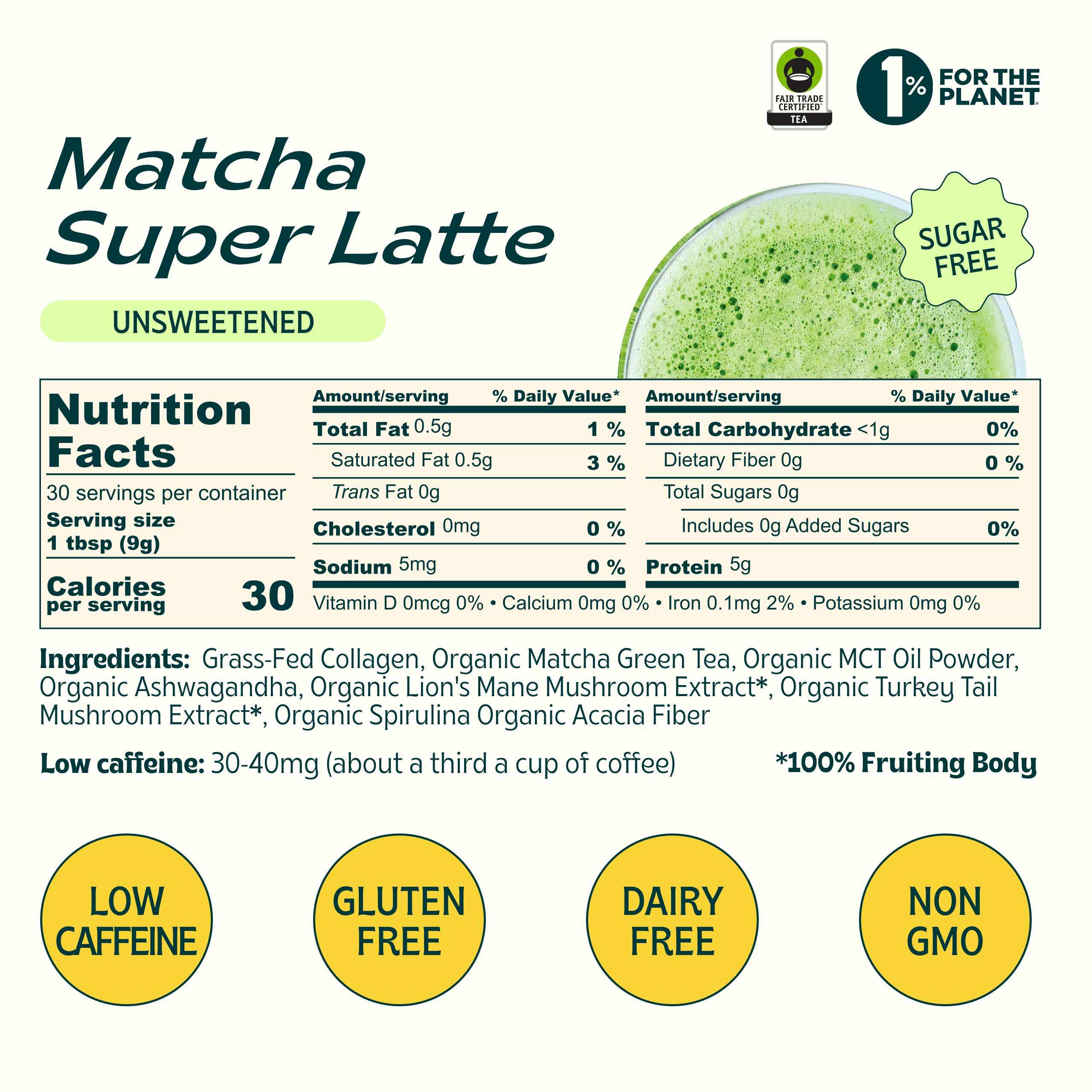 Snapklik.com : JIBBY Mushroom Matcha Super Latte - Ceremonial Grade ...