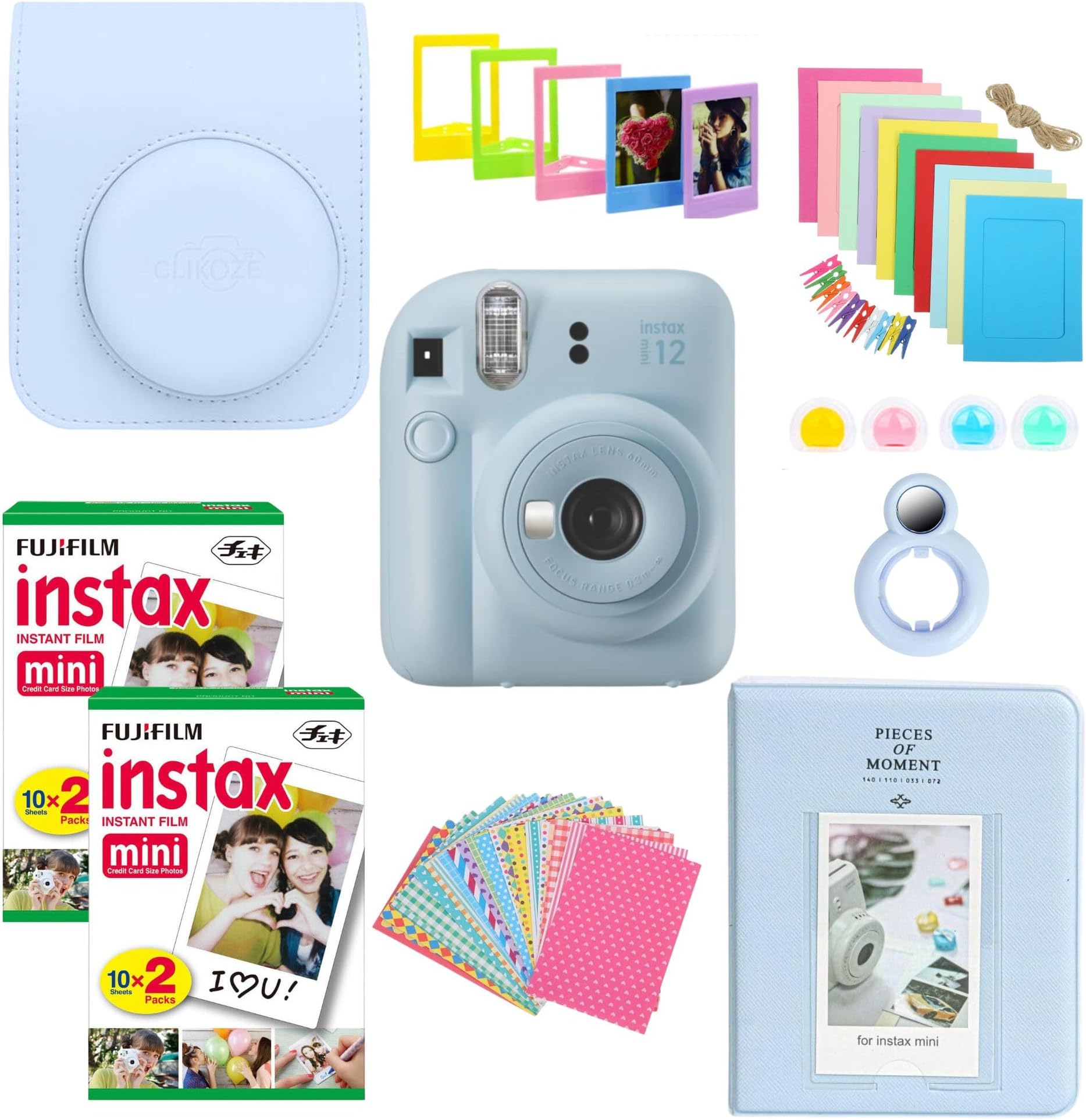 instax mini 12 camera, PASTEL BLUE: Amazon.co.uk: Electronics & Photo