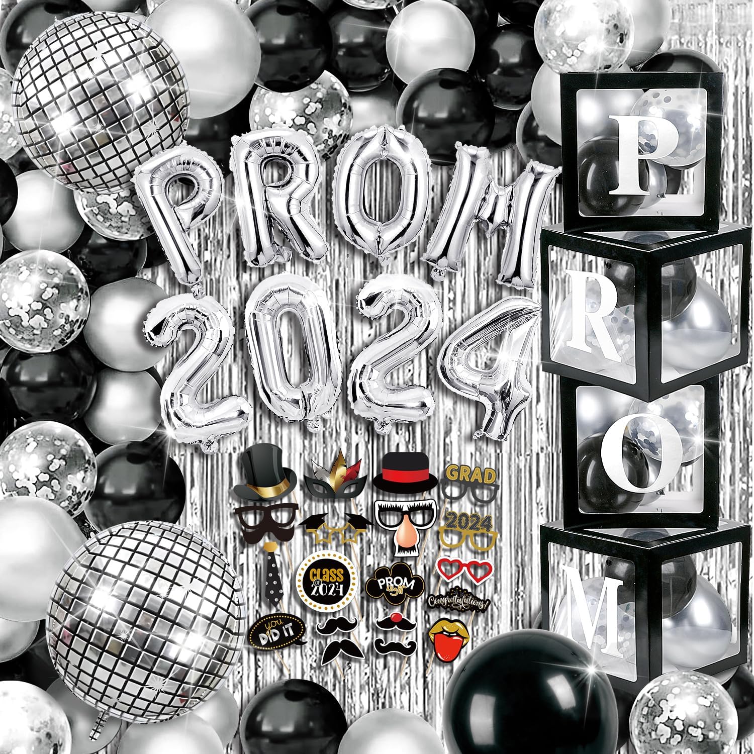Amazon.com: MOVINPE Prom Decorations for Party 2024, Promenade Party ...
