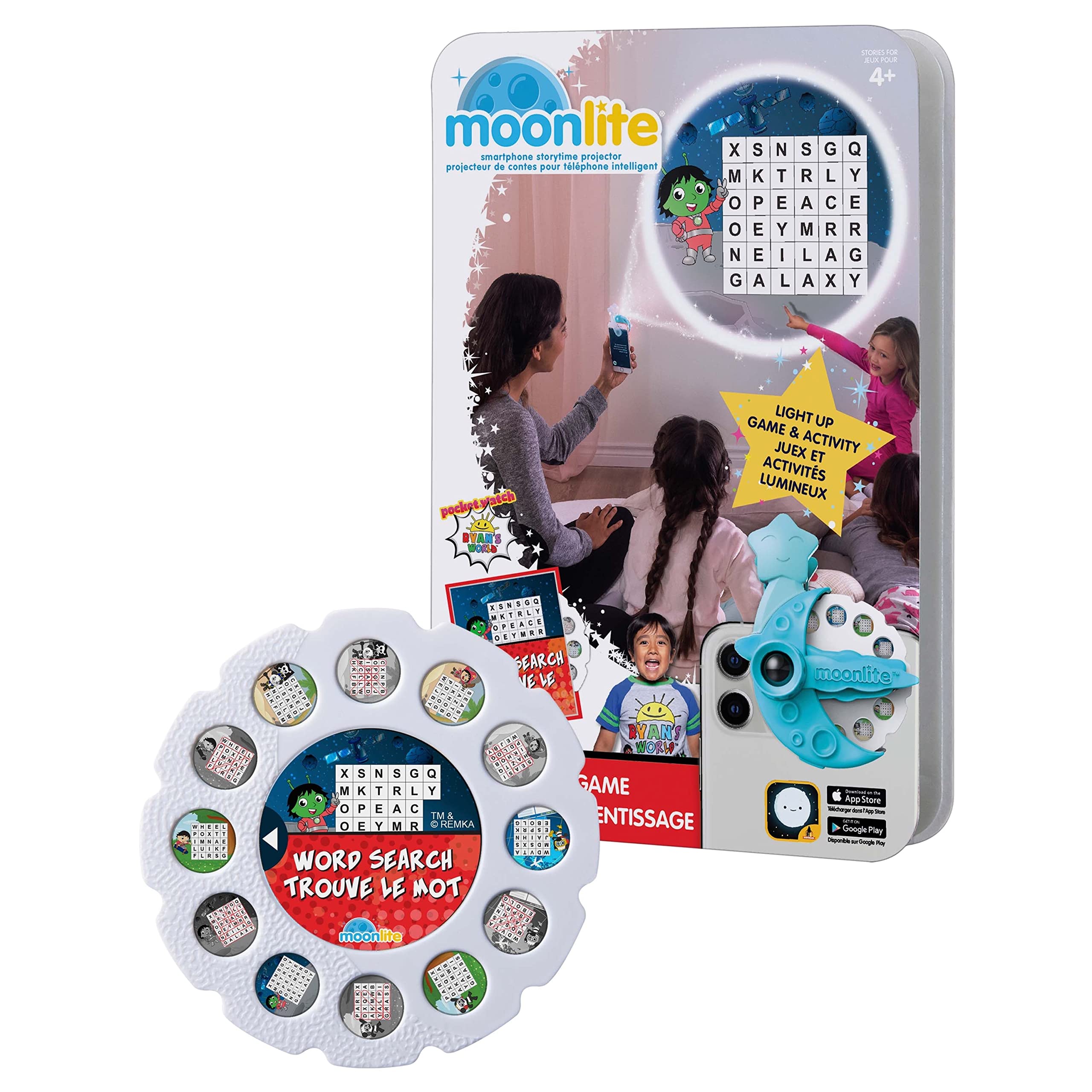Smartphone Storytime Projector Reels Moonlite Ryan's World Story Reel ...