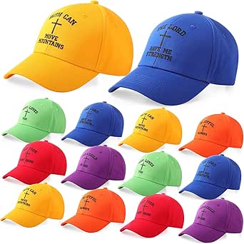 Amazon.com: Shyyween 12 Pcs Christian Hats Bulk for Sunday School Gifts ...