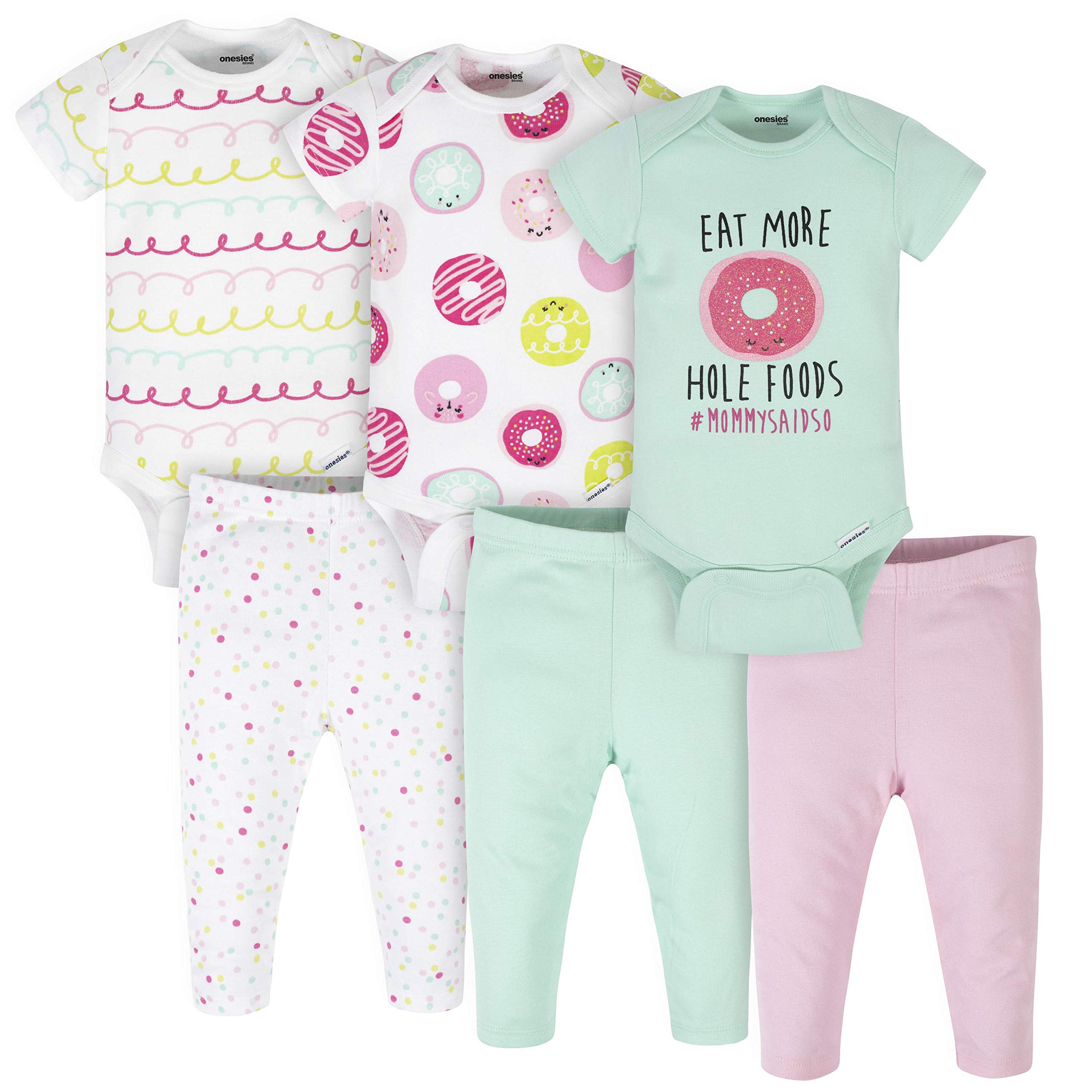 Snapklik.com : Onesies Brand Unisex Baby 3 Onesies 3 Pants Outfit ...