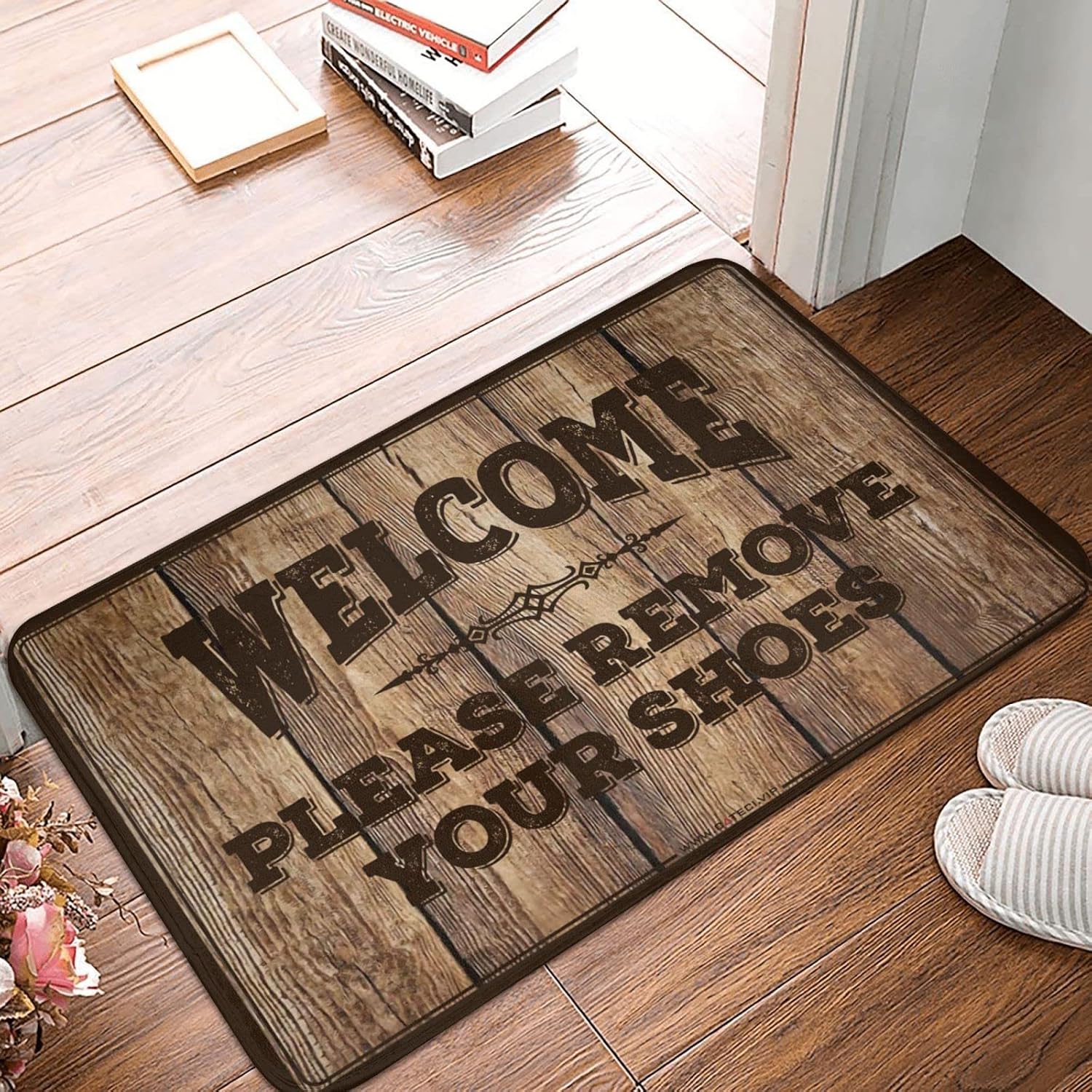 Amazon.com: Front Porch Mat Outdoor Welcome Please Remove Your Shoes ...