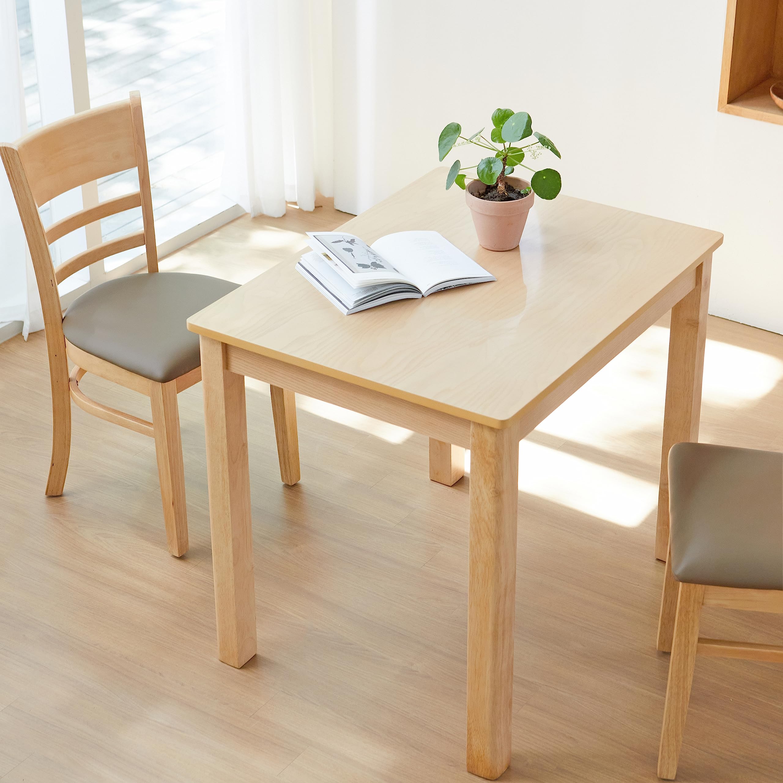 Livinia Cabin 33.5" Wooden Dining Table/Small Rectangular Modern ...