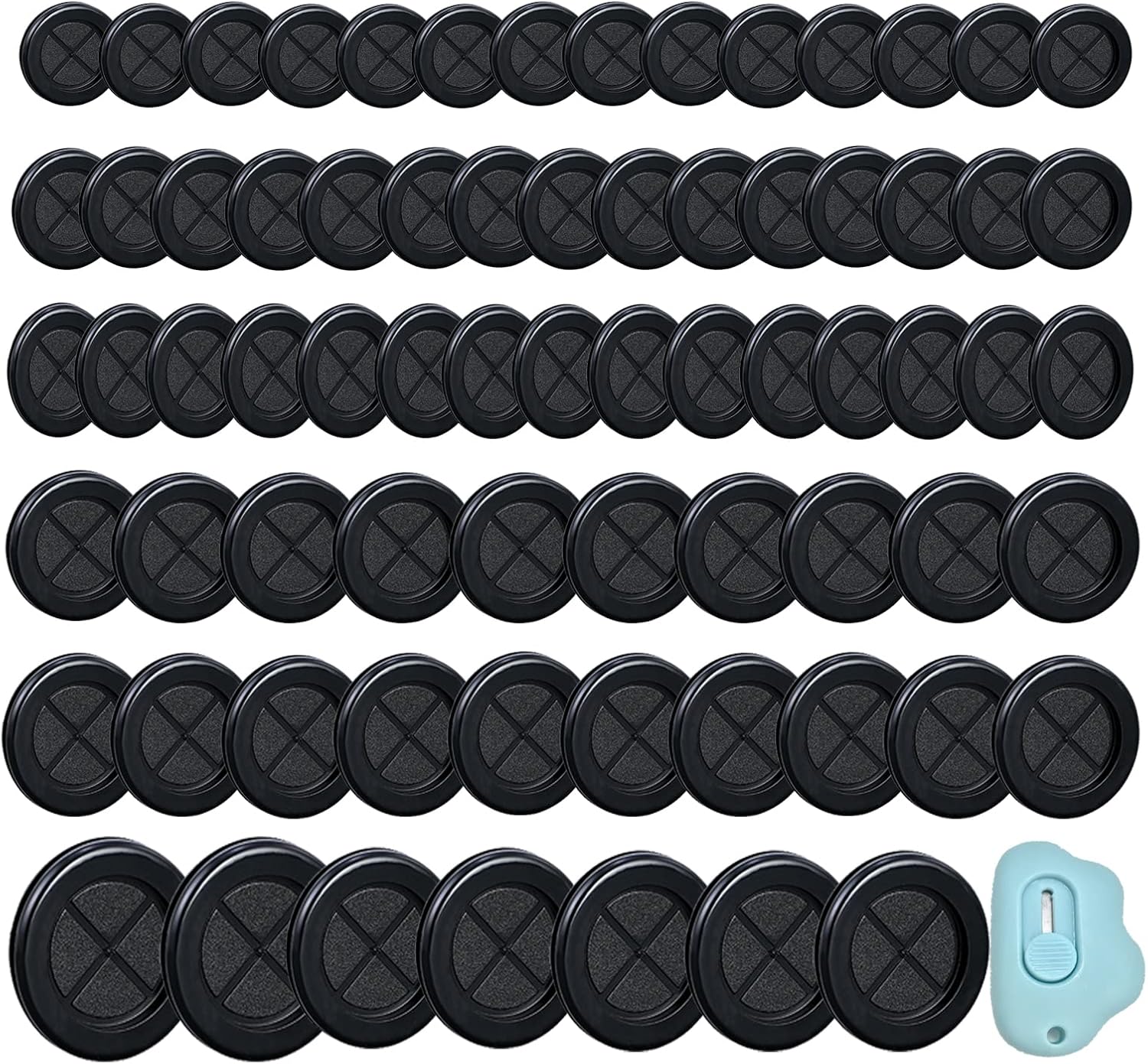 Amazon.com: YUFANNET 72 Pcs Rubber Grommet Kits,7 Sizes Rubber Grommets ...