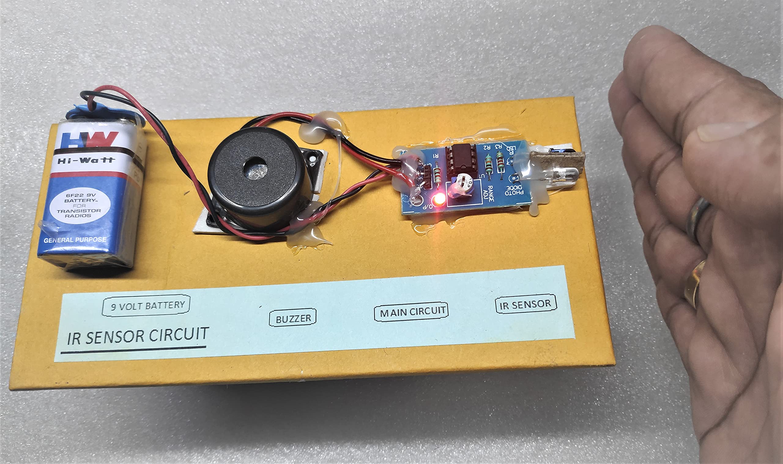 Buy SAI ROBOTIC IR Sensor with Buzzer + FIRE Alarm - Security Alarm ...