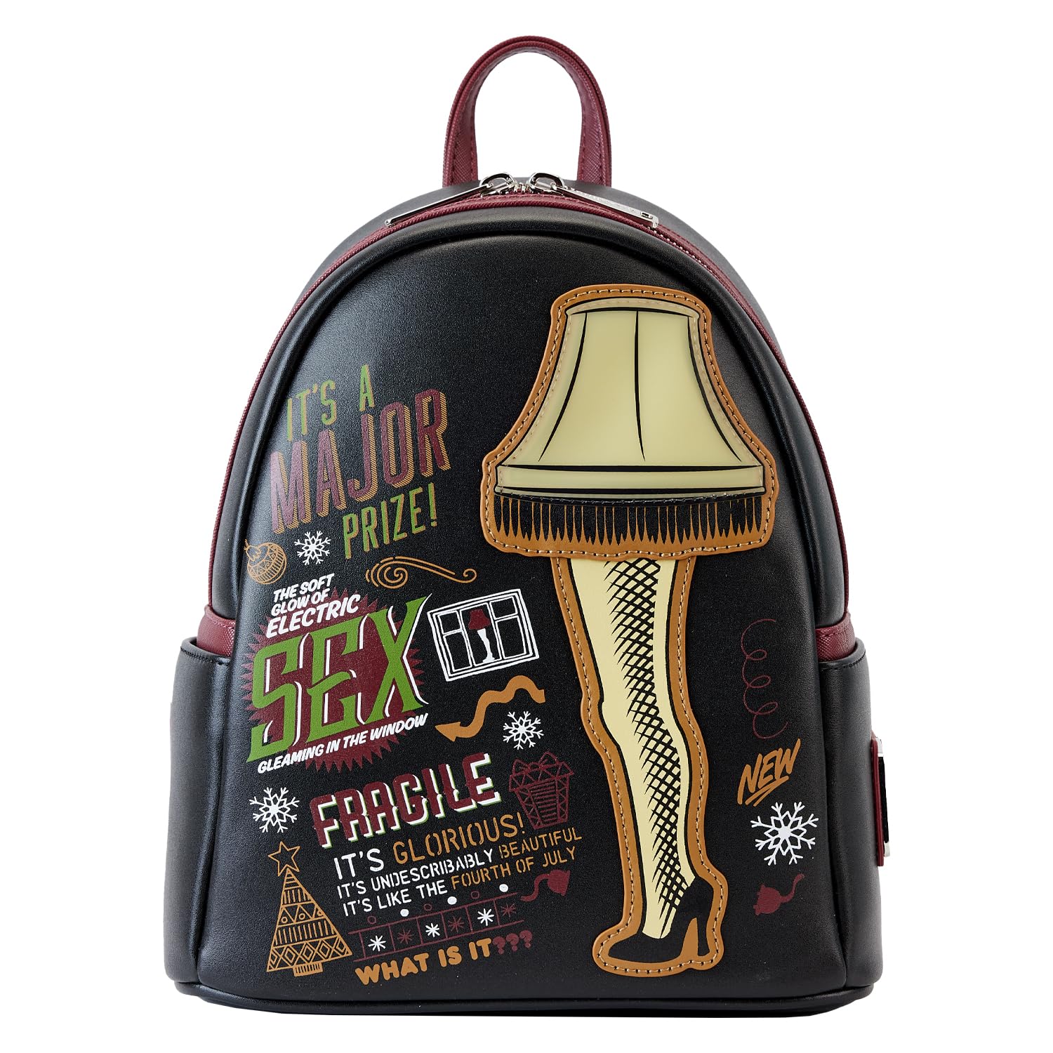 Amazon.com | Loungefly A Christmas Story Leg Lamp Mini Backpack ...
