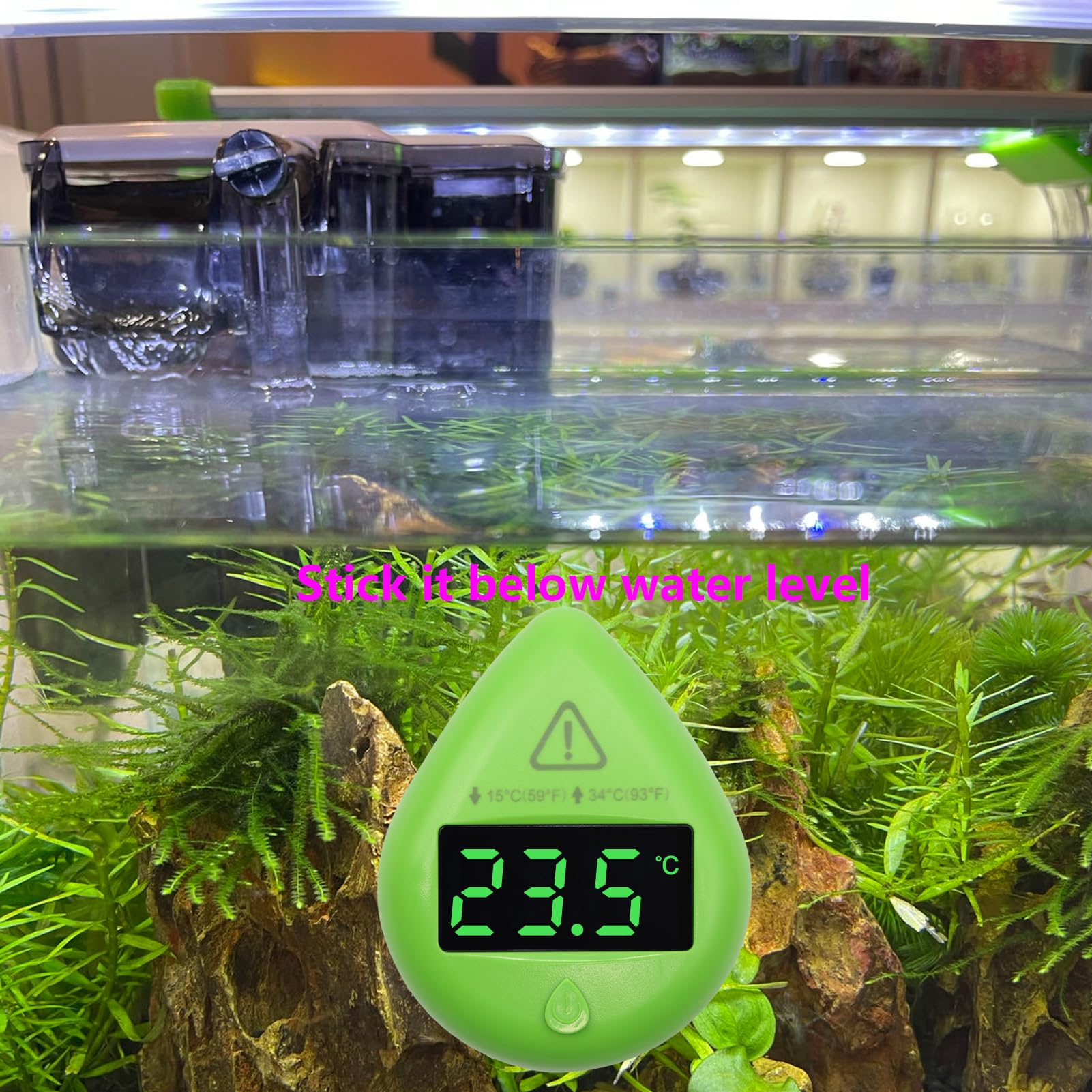 Snapklik.com : Aquarium Temperature Alarm Monitoring Tool Mini Digital ...