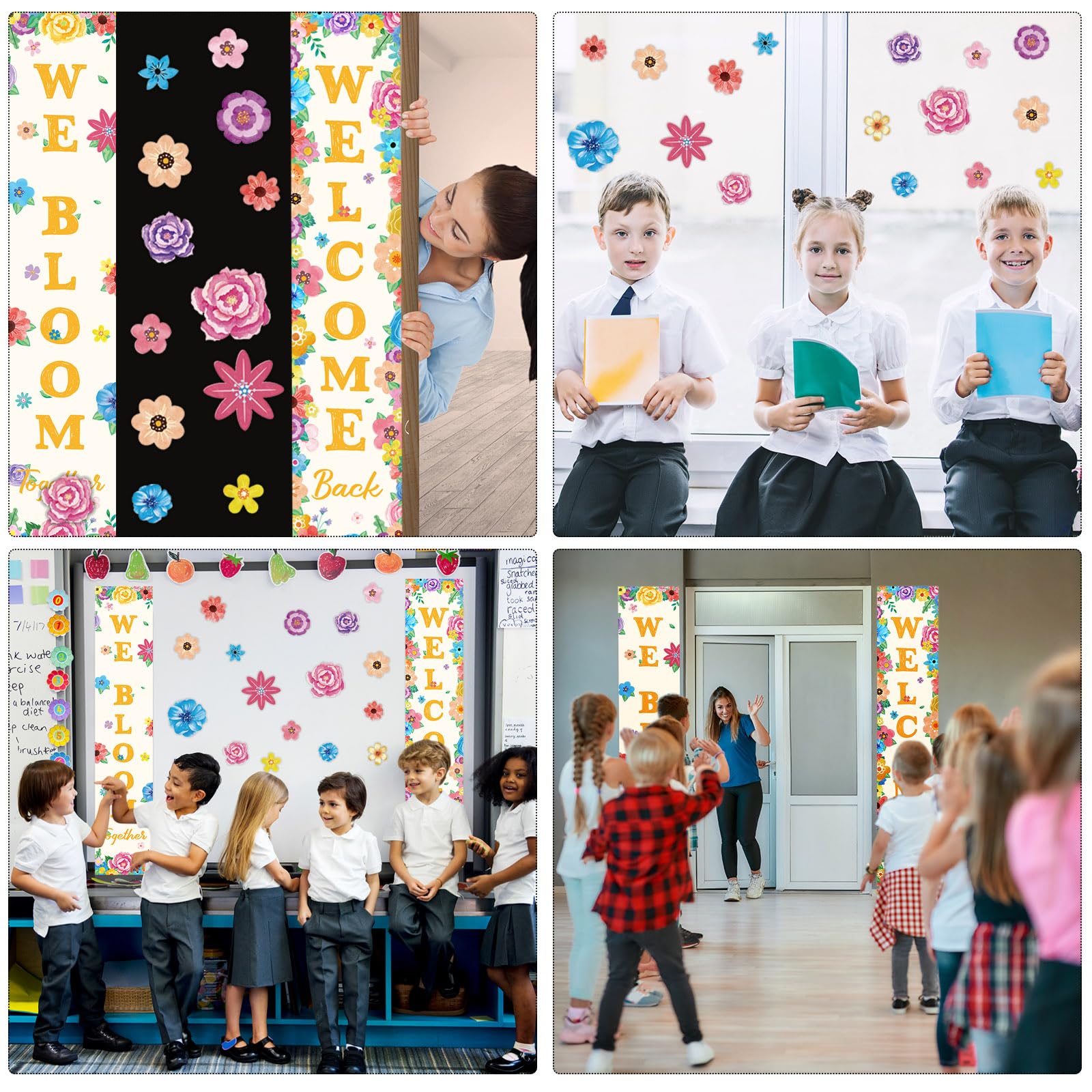 Snapklik.com : 50 Pcs Welcome Banner For Classroom 2 Wildflowers Poster ...