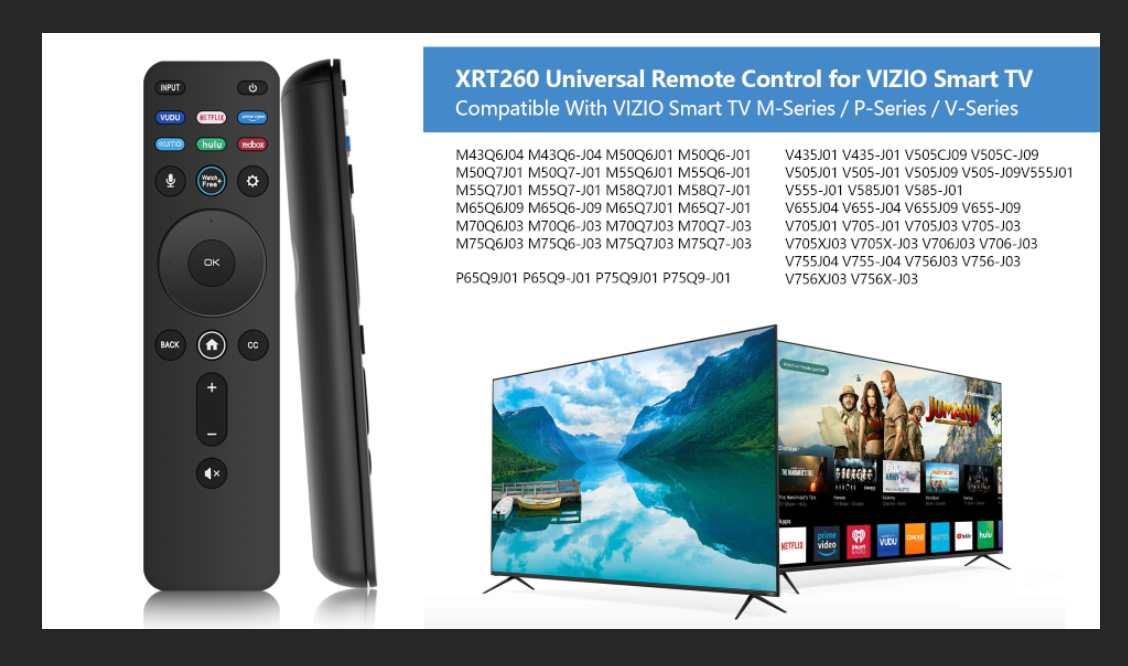 Watch XRT260 Universal Remote Control for VIZIO Smart TV on Amazon Live