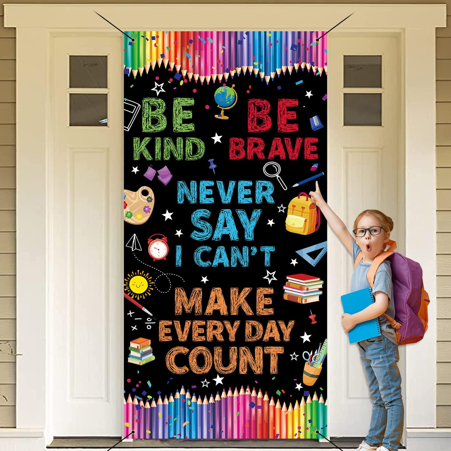 Amazon.com : 3x6ft Never Say I Can't Door Banner Backdrop 2024 ...