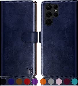 Amazon.com: SUANPOT for Samsung Galaxy S23 Ultra Wallet case with RFID Blocking Credit Card ...