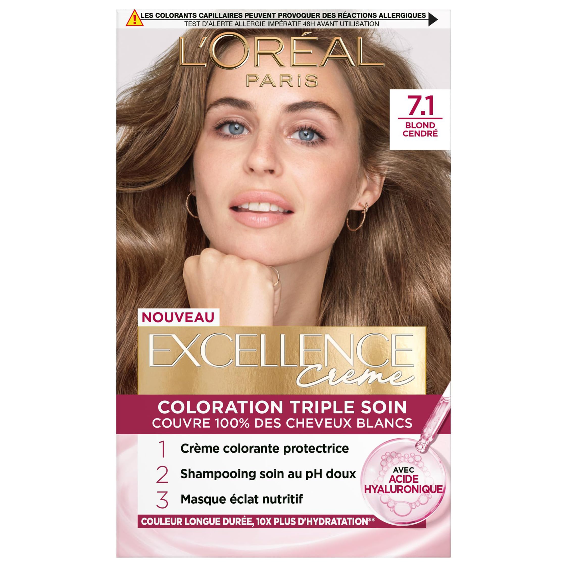 L'Oréal Paris - Excellence Crème -Kit de Coloration Permanente Triple ...