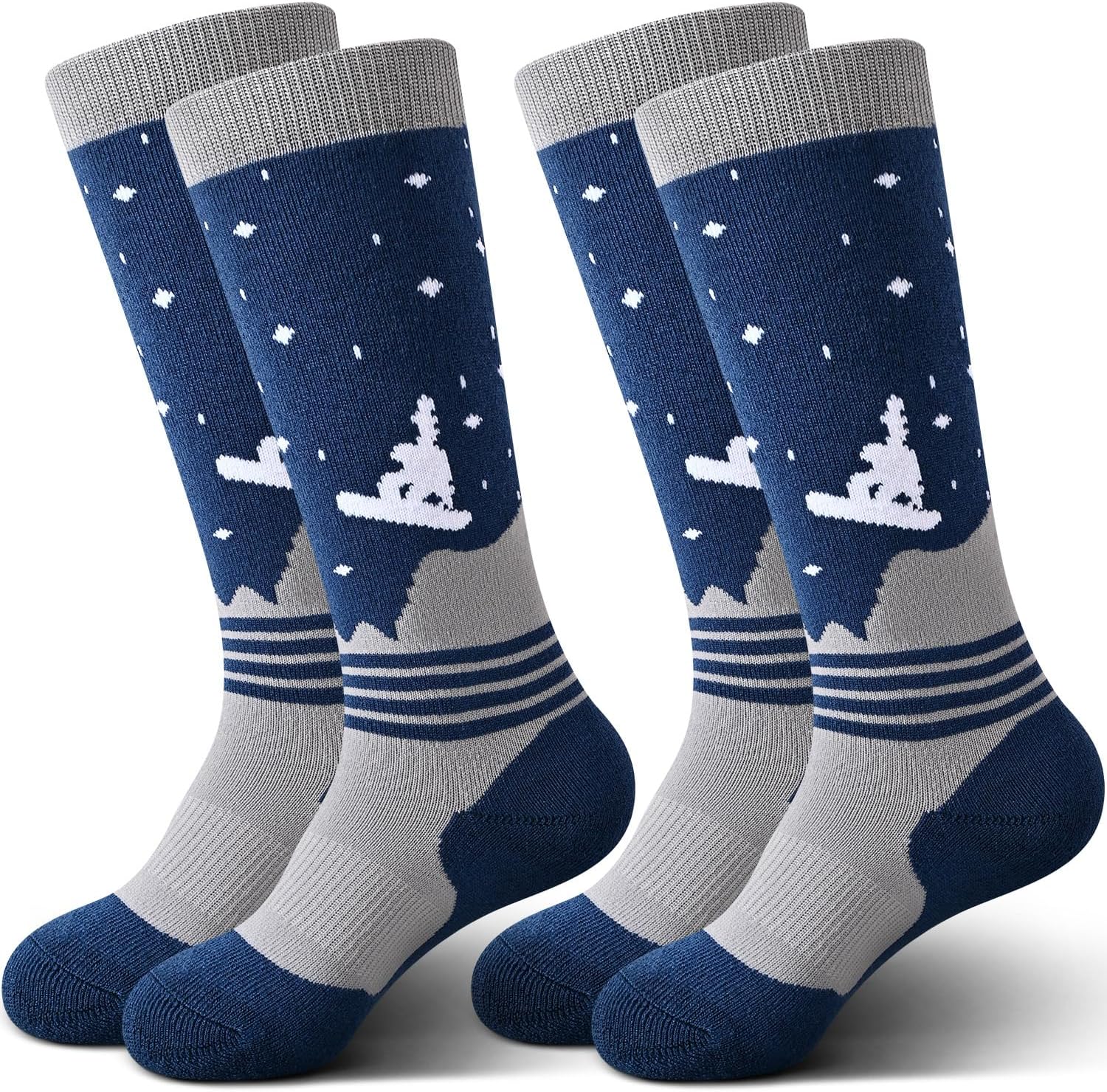 Amazon.com: IRAMY Merino Wool Thermal Warm Socks Kids Knee High Winter ...