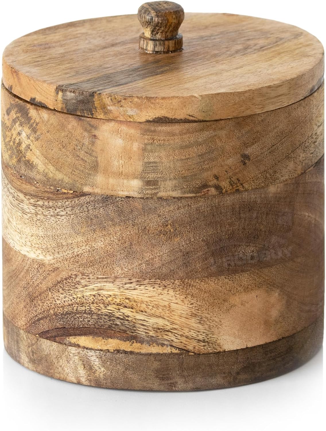 Prodbuy Mango Wooden Decorative Storage Pot with Lid : Amazon.co.uk ...