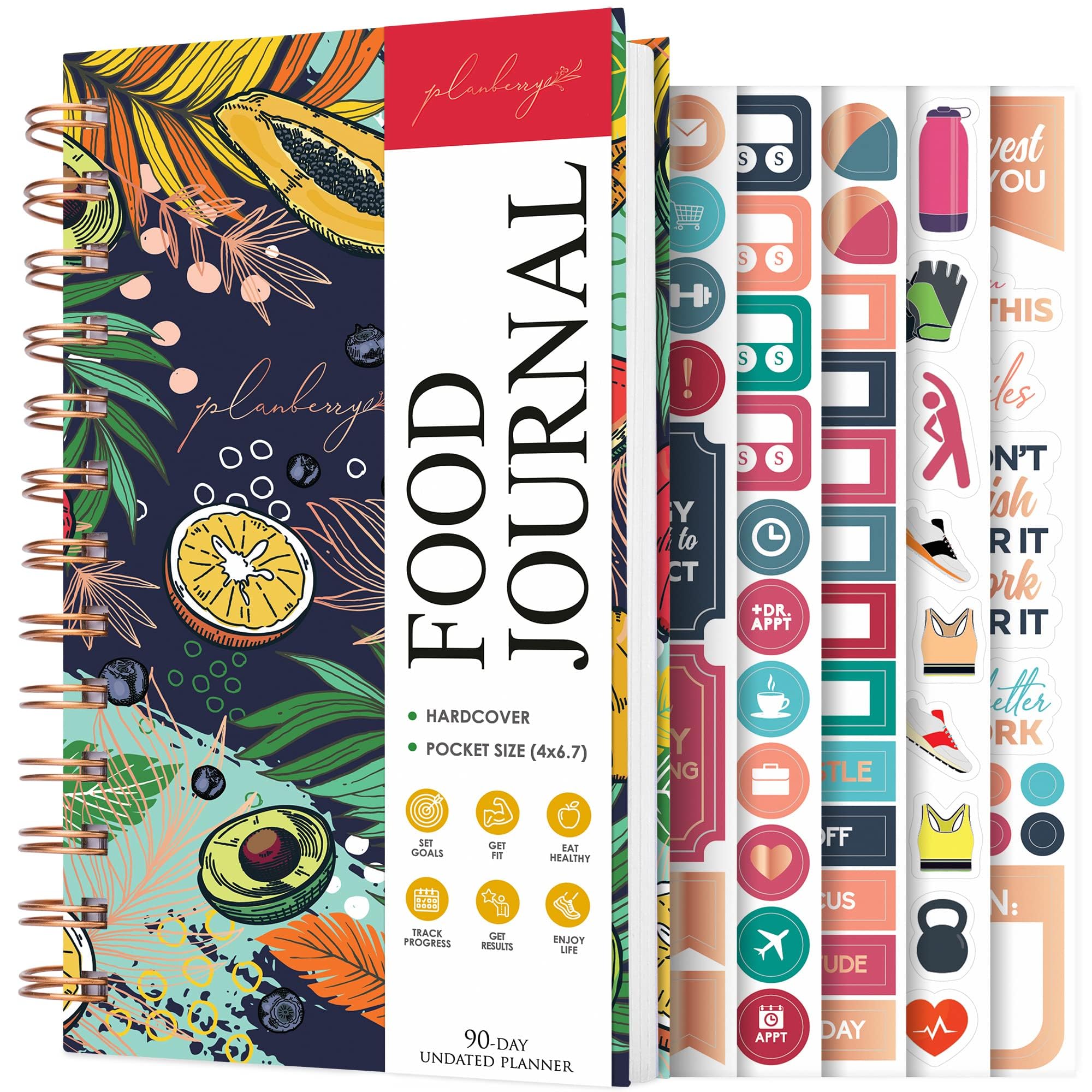 Snapklik.com : PLANBERRY Pocket Food Journal Premium Nutrition Planner ...