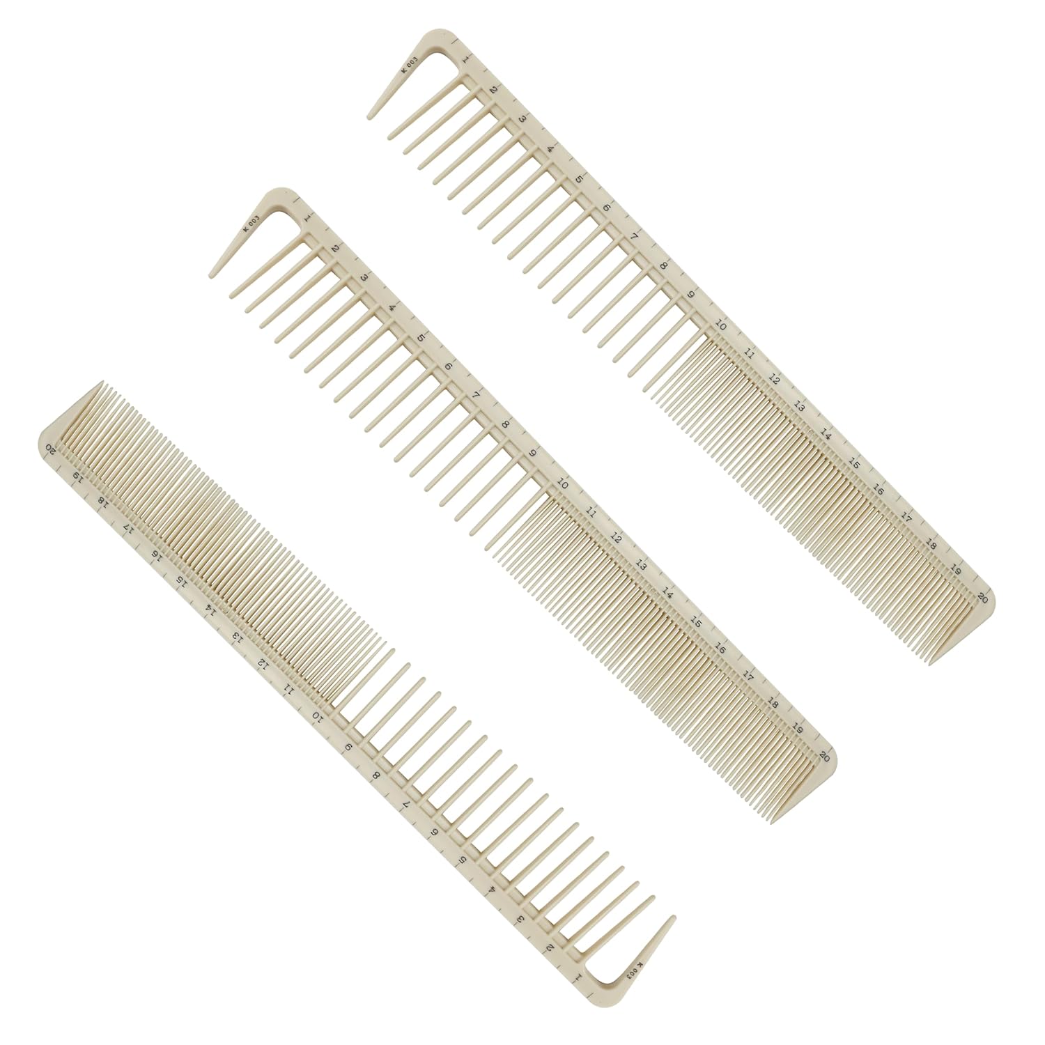 Amazon.com : Hair Cutting Combs with Ruler Measurements, Peines de ...