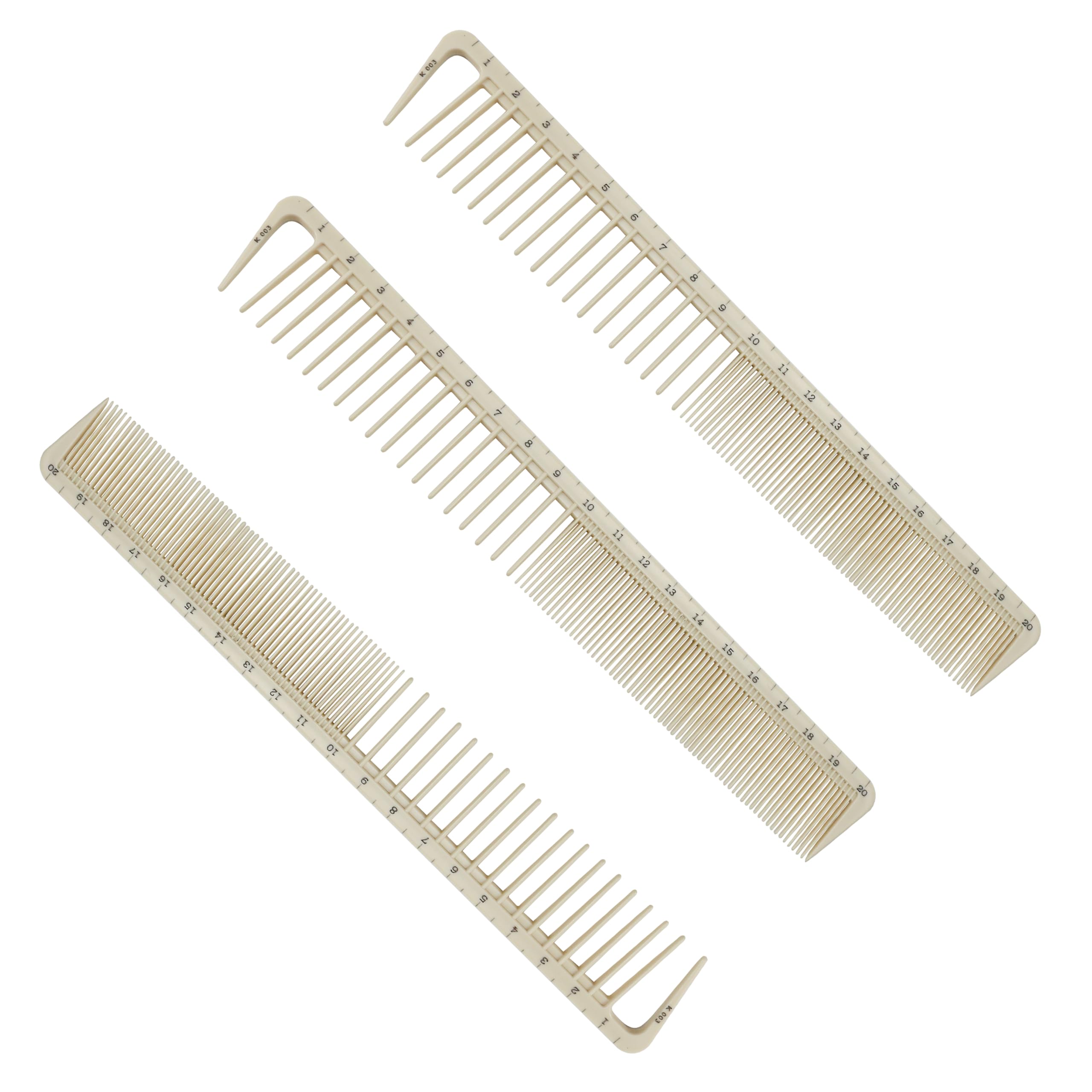 Amazon.com : Hair Cutting Combs with Ruler Measurements, Peines de ...