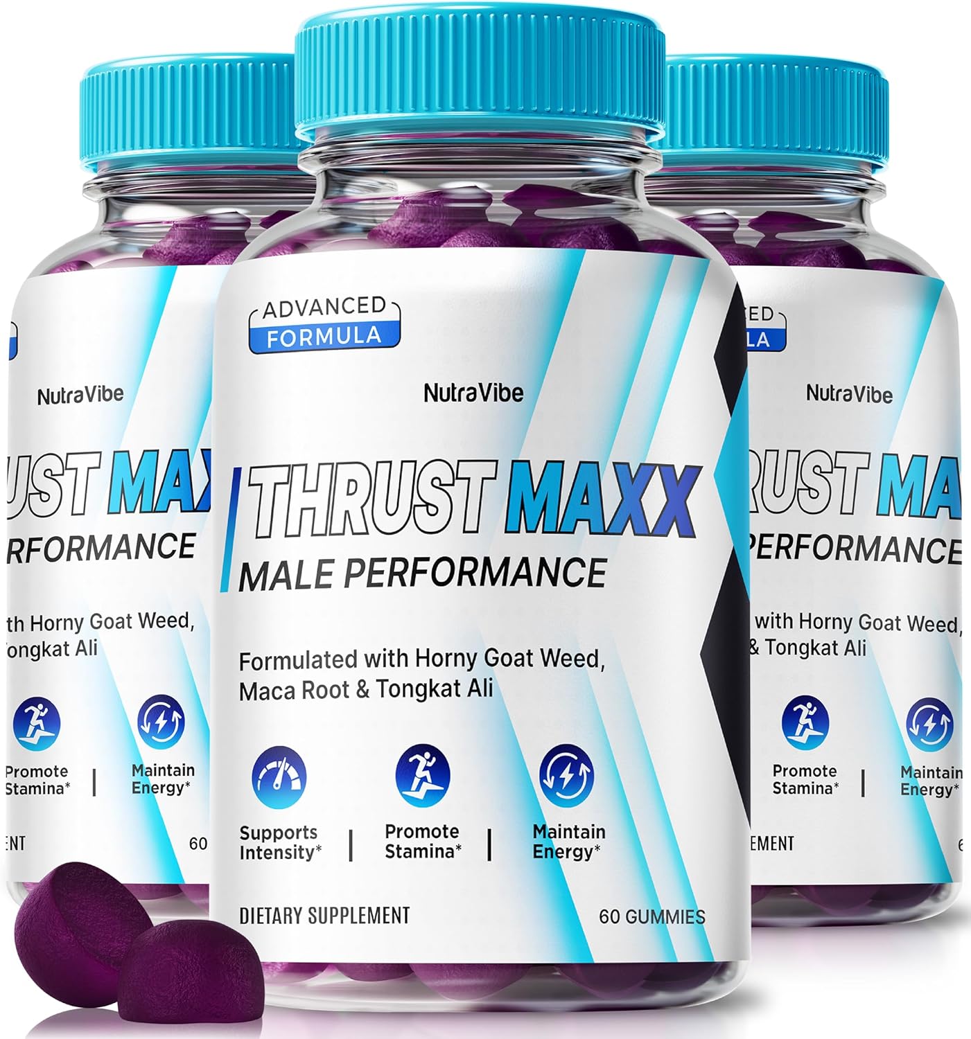 Amazon.com: (3 Pack) Thrust Maxx Gummies, Official ThrustMaxx Gummies For Men, All-Natural ...