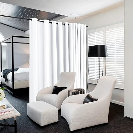 Amazon.com: NICETOWN White Room Dividers Curtains Screens Partitions ...