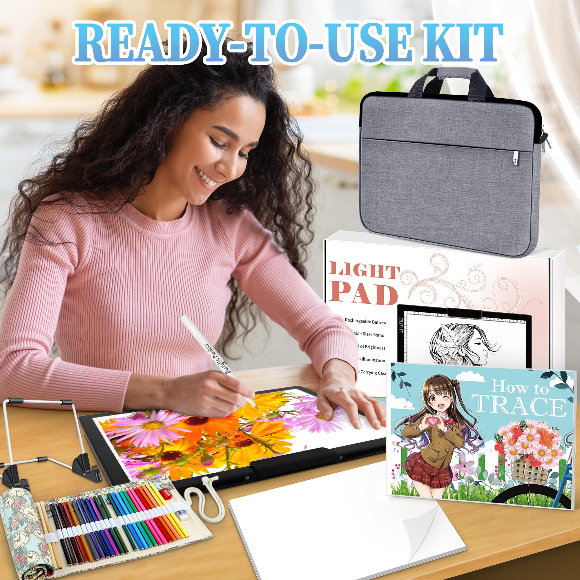 Snapklik.com : Tracing Light Box, Light Up Tracing Pad, 6 Levels ...