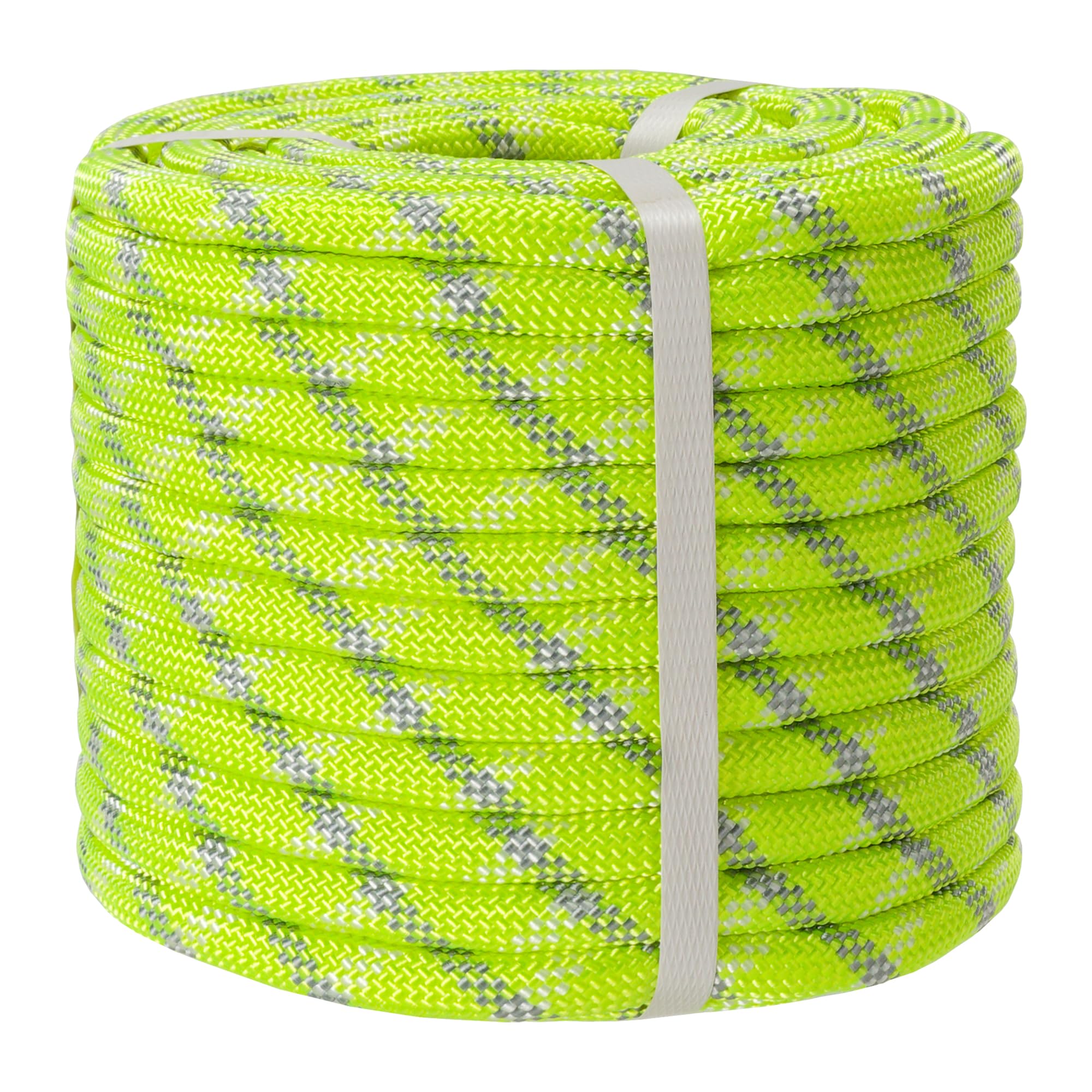 Paxiyu Arborist Climbing Rope (0.47 in x 100 ft), Fluorescent Green ...