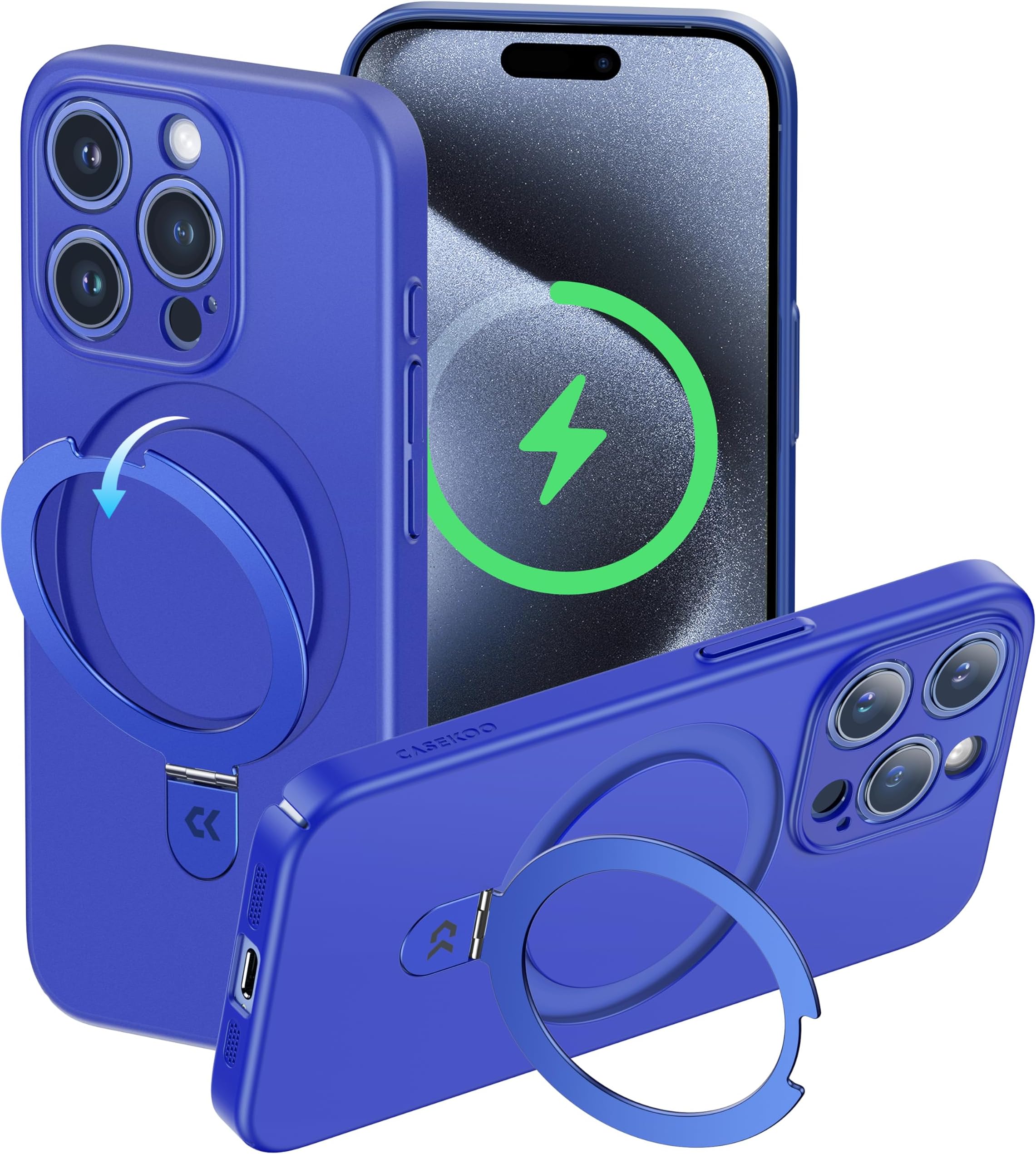 Amazon.com: CASEKOO Magnetic Stand Slim-Fit for iPhone 15 Pro Max Case ...