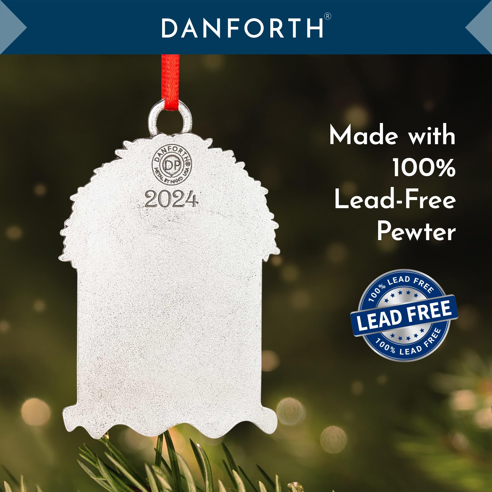 Danforth Pewter Ornaments Danforth V/Cat Snowflake Ornament | The UVM