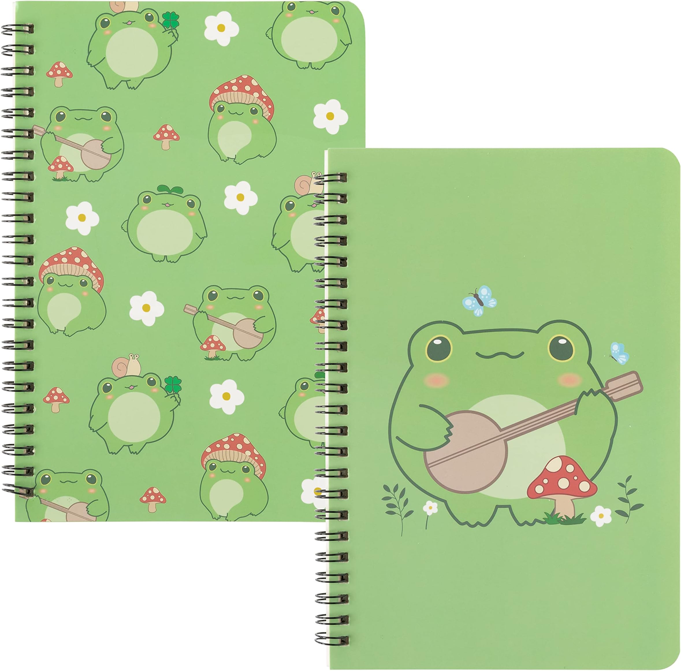 Amazon.com : SHIDESHIN 4 Pack Cute A5 Spiral Notebooks Kawaii Journals ...
