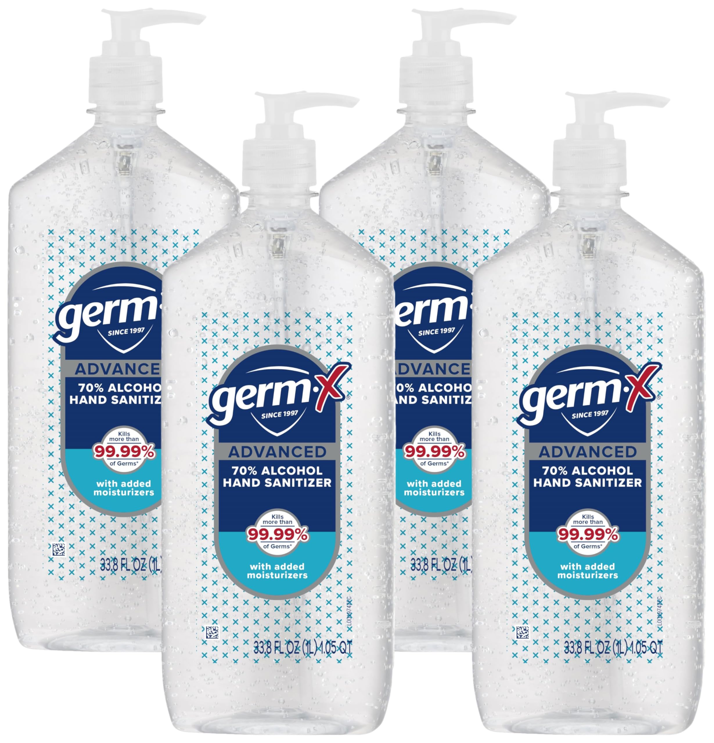 Amazon.com: Germ-X Advanced Hand Sanitizer, Non-Drying Moisturizing ...