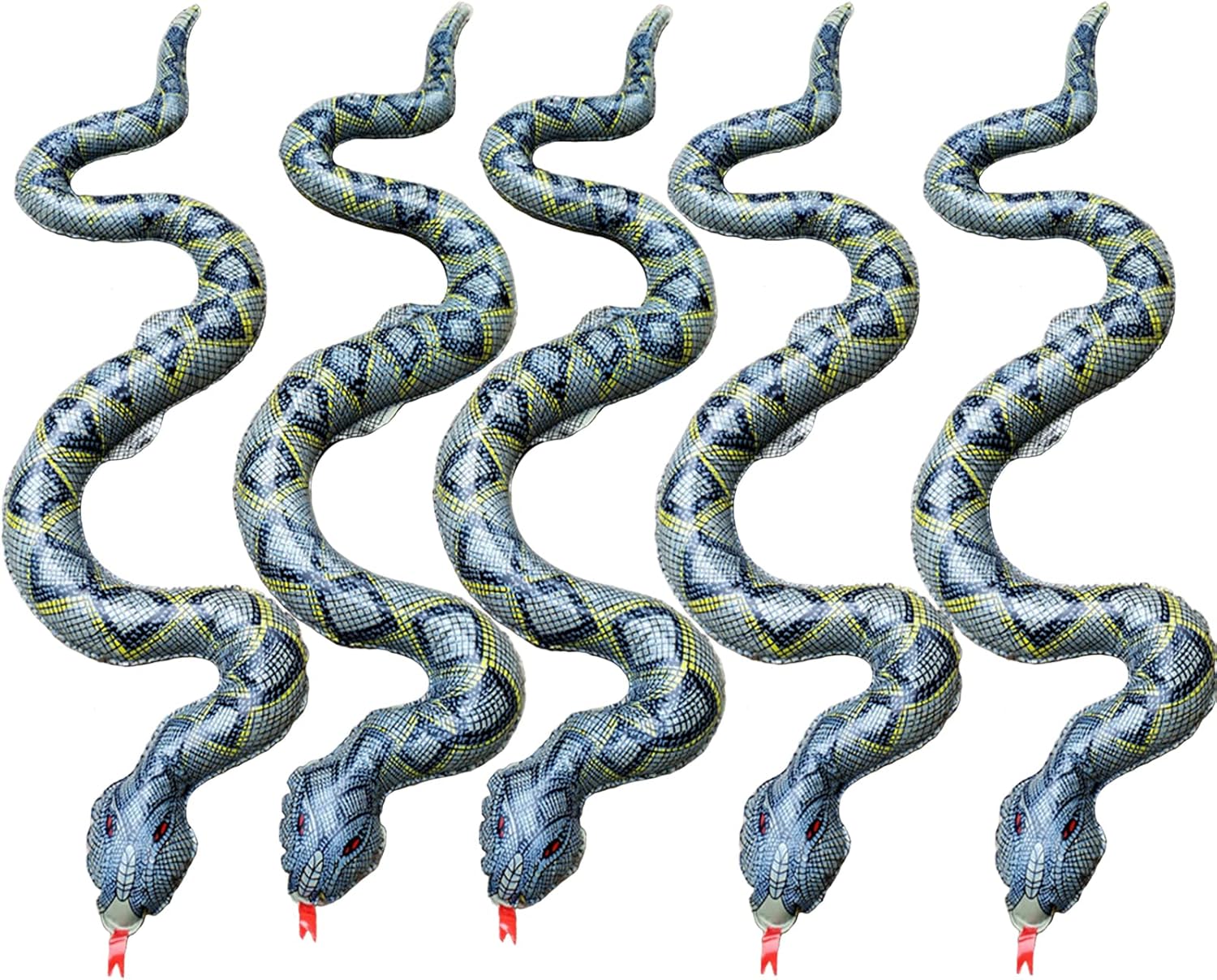Amazon.com: Inflatable Snake,5 Pack Fake Snakes 37.4 inch Large ...