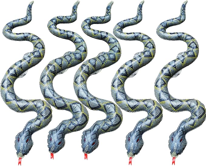 Amazon.com: Inflatable Snake,5 Pack Fake Snakes 37.4 inch Large ...