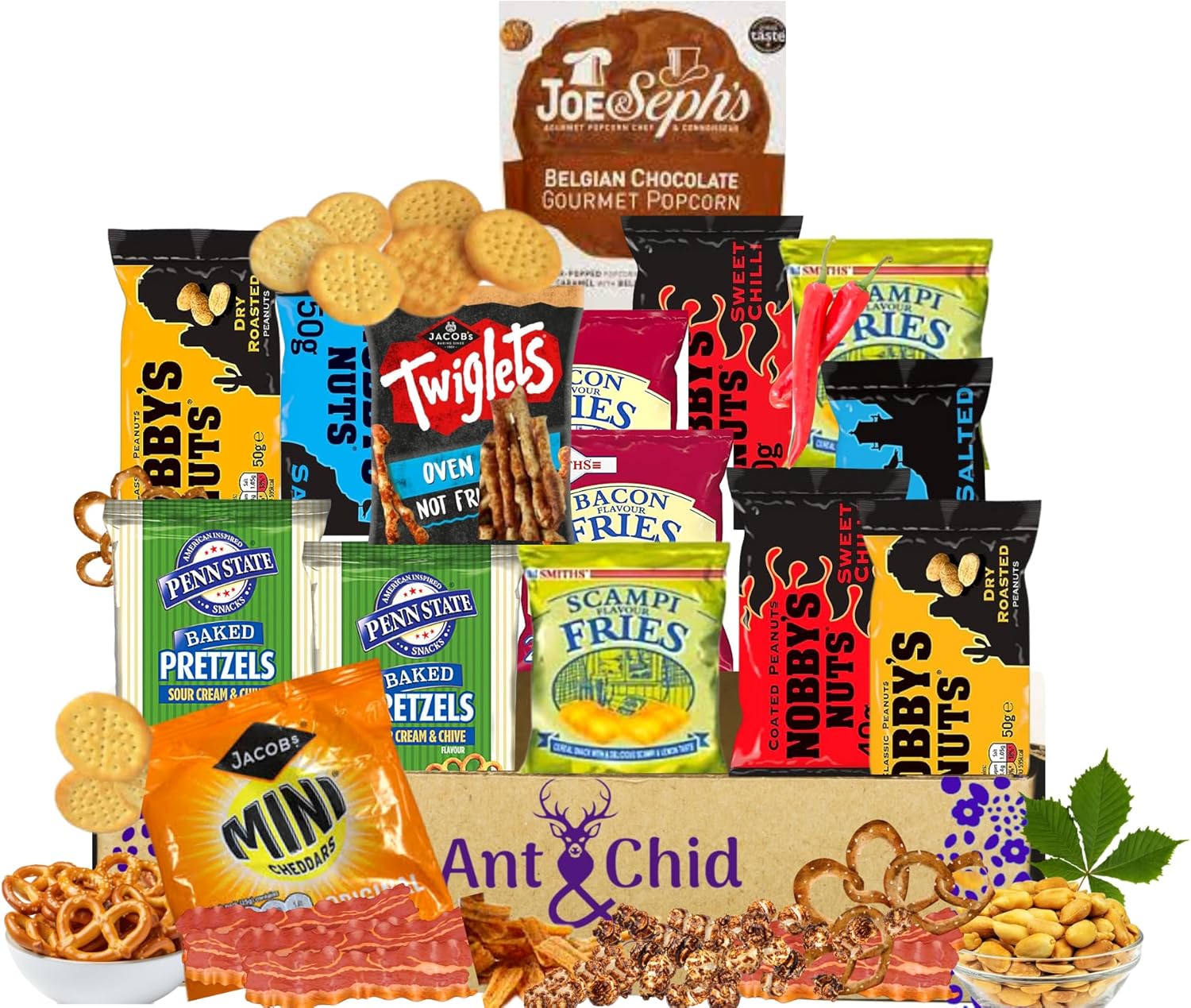 British Classics Pub Snacks Card Hamper for Men and Women - Home Pub ...