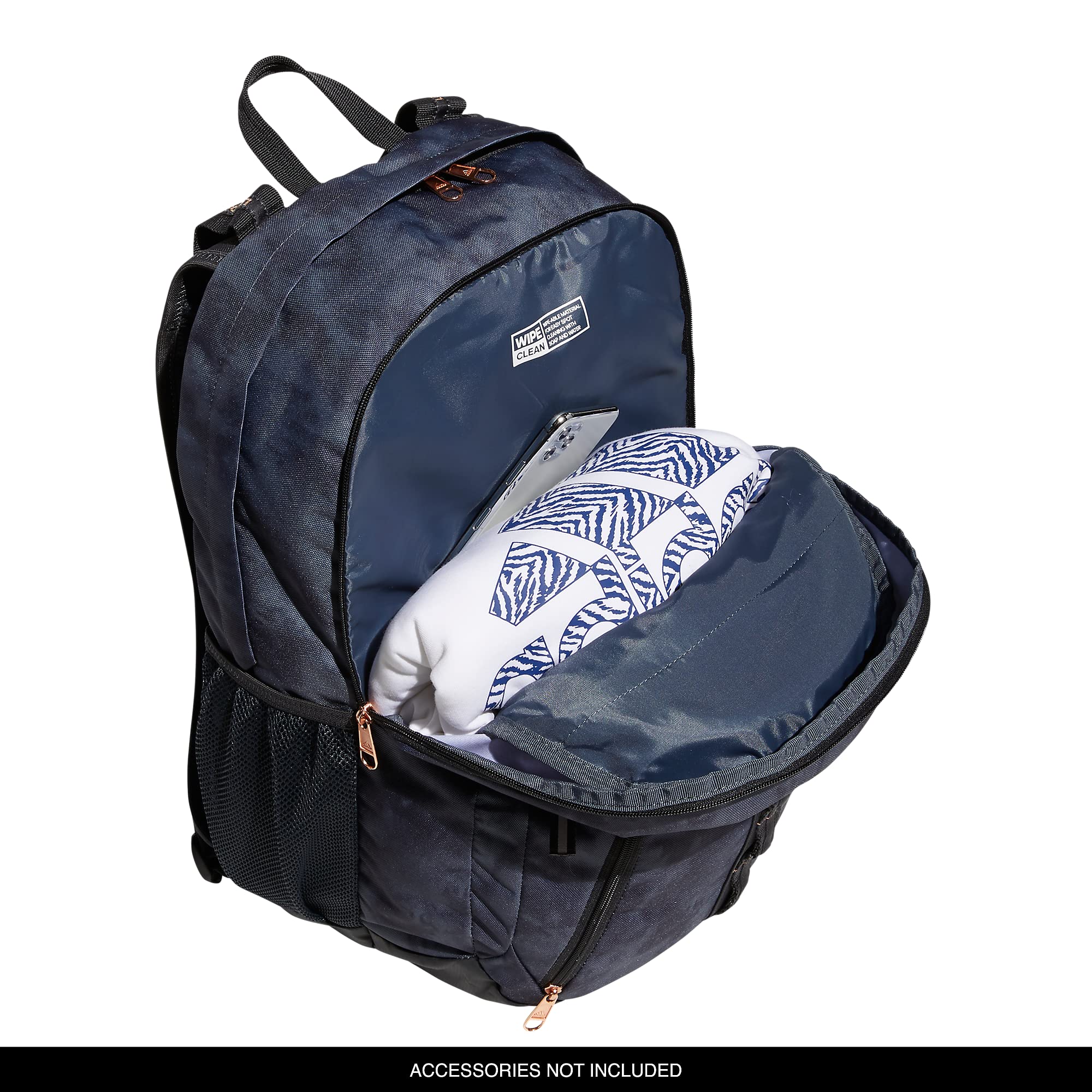 adidas Unisex Prime 6 Backpack, Stone Wash Carbon/Carbon Grey/Rose Gold ...