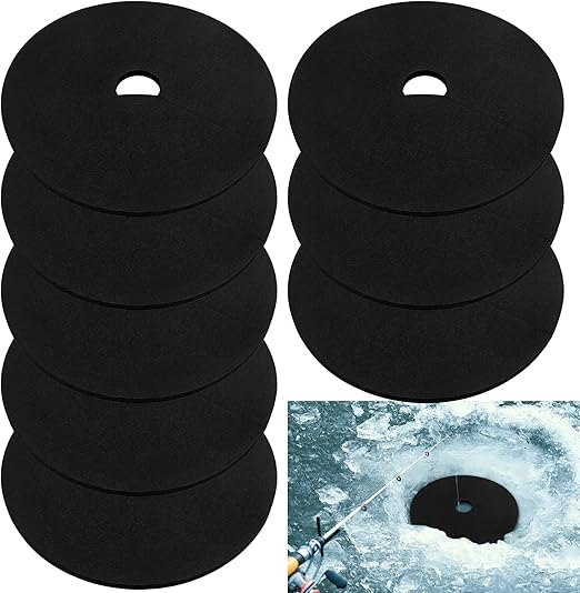 Amazon.com : BOUTICOL 8 Pack Ice Fishing Hole Covers -12 Inch Ice ...