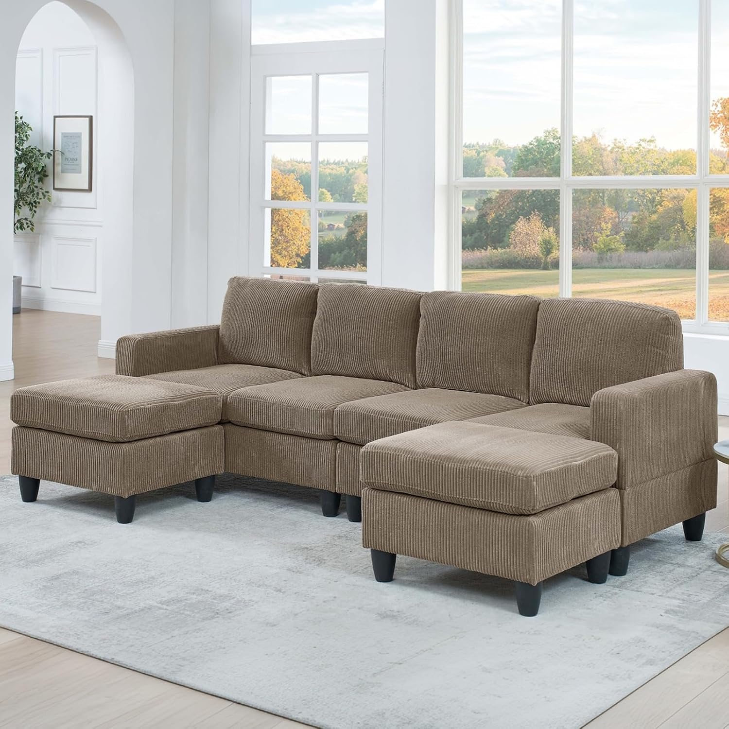 Amazon.com: Cloud Modular Sectional Sofa & U Shaped Couches for Living ...