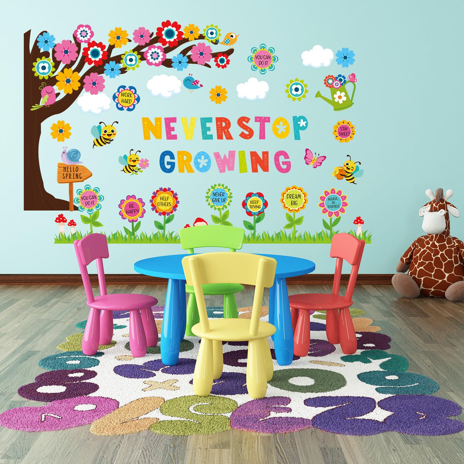 Snapklik.com : ReliThick Spring Tree Decorations For Classroom Never ...