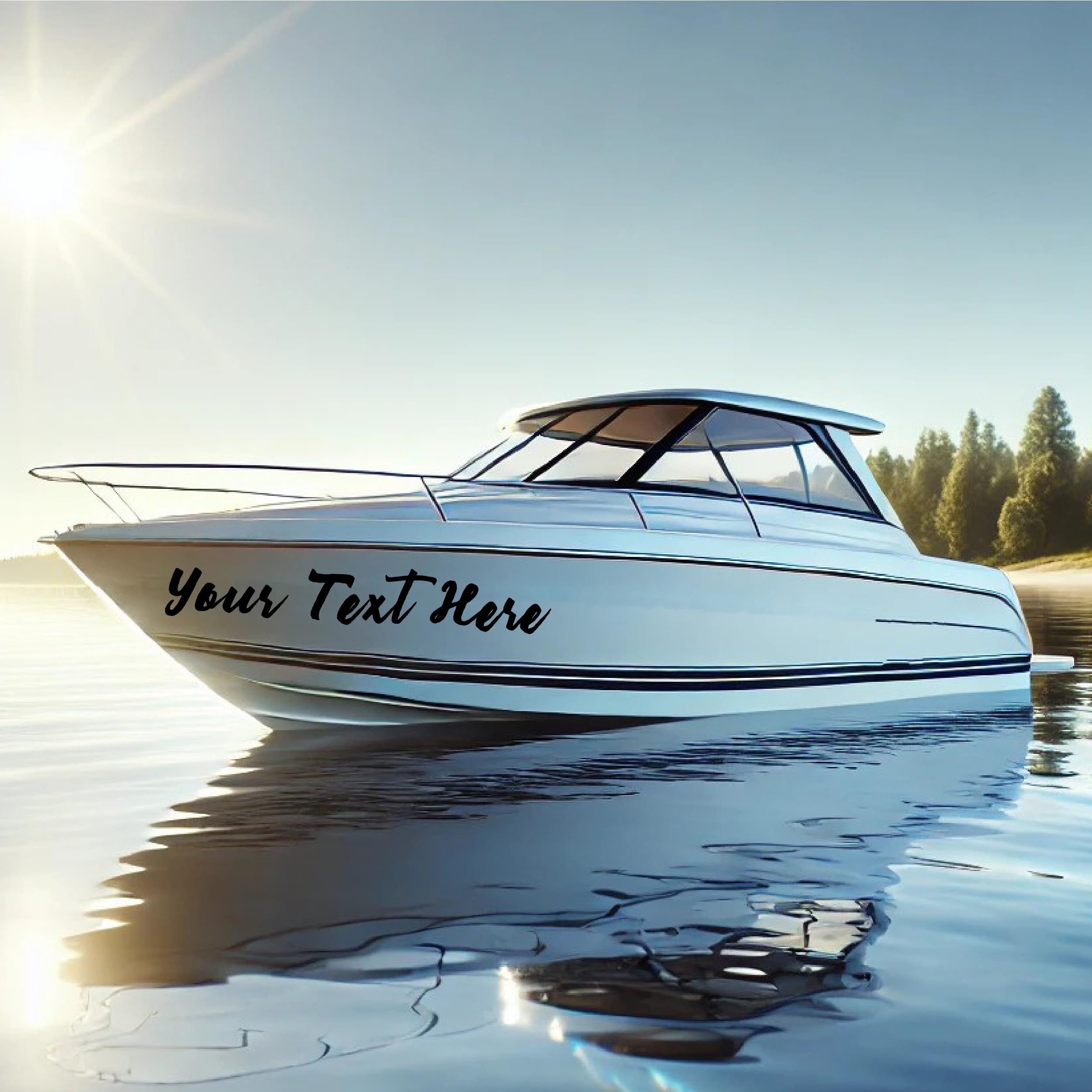 Amazon.com - Custom Boat Lettering Decals - Personalized Boat Numbers ...