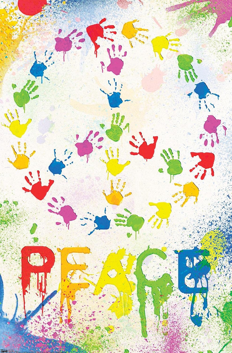 Amazon.com: Trends International Peace Sign - Hands Wall Poster, 22.375 ...